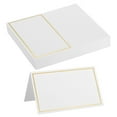 Uxcell 20pcs Place Cards, Line Border Printable Place Name Cards Table ...