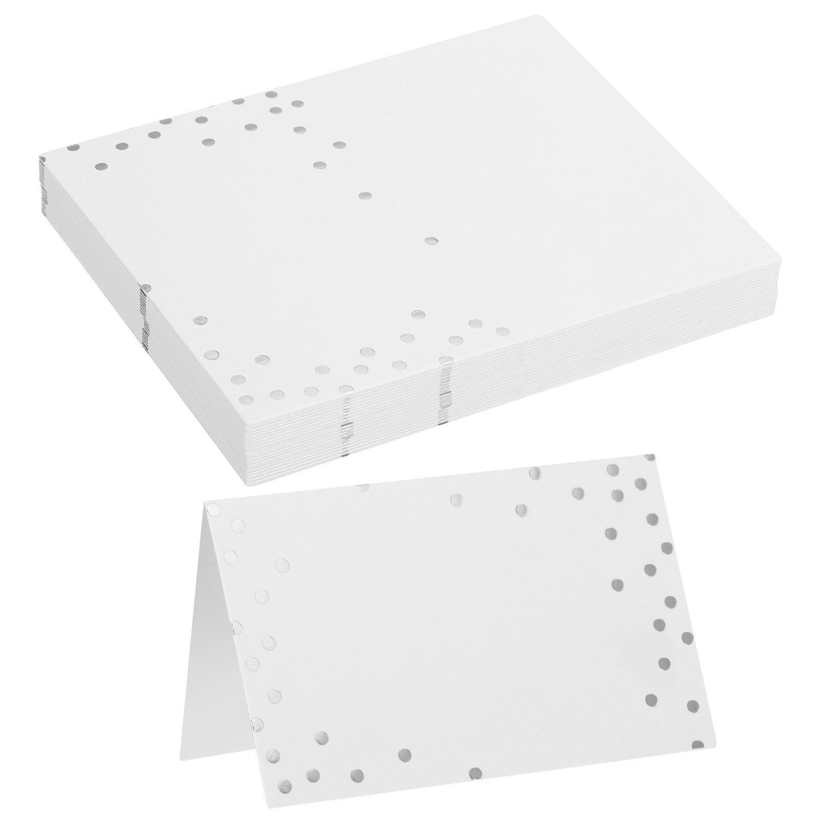 Uxcell 20pcs Place Cards, Line Border Printable Place Name Cards for ...