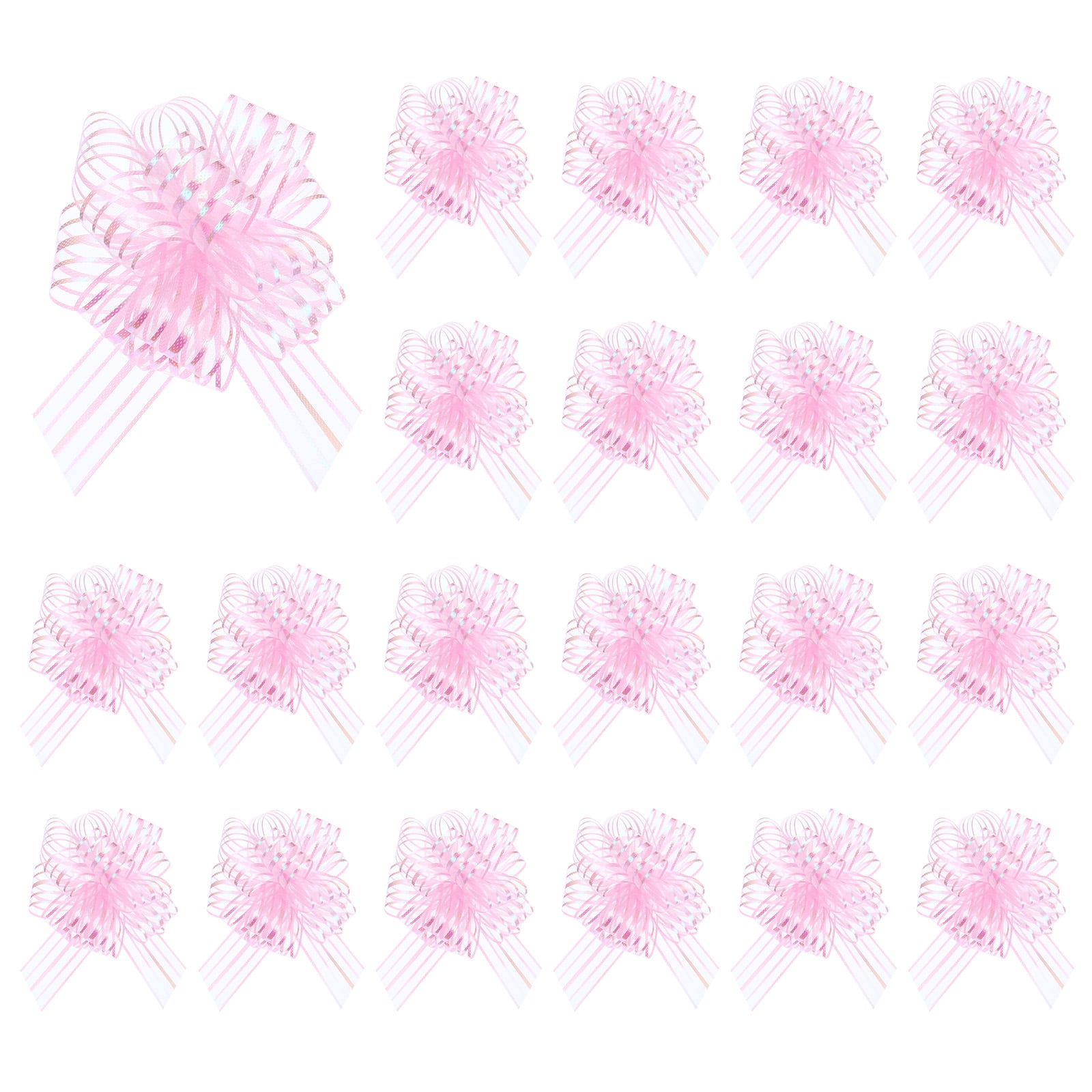 Uxcell 20pcs Pull Bows 6.3 Inches Wide Ribbon Gift Bow for Gift ...