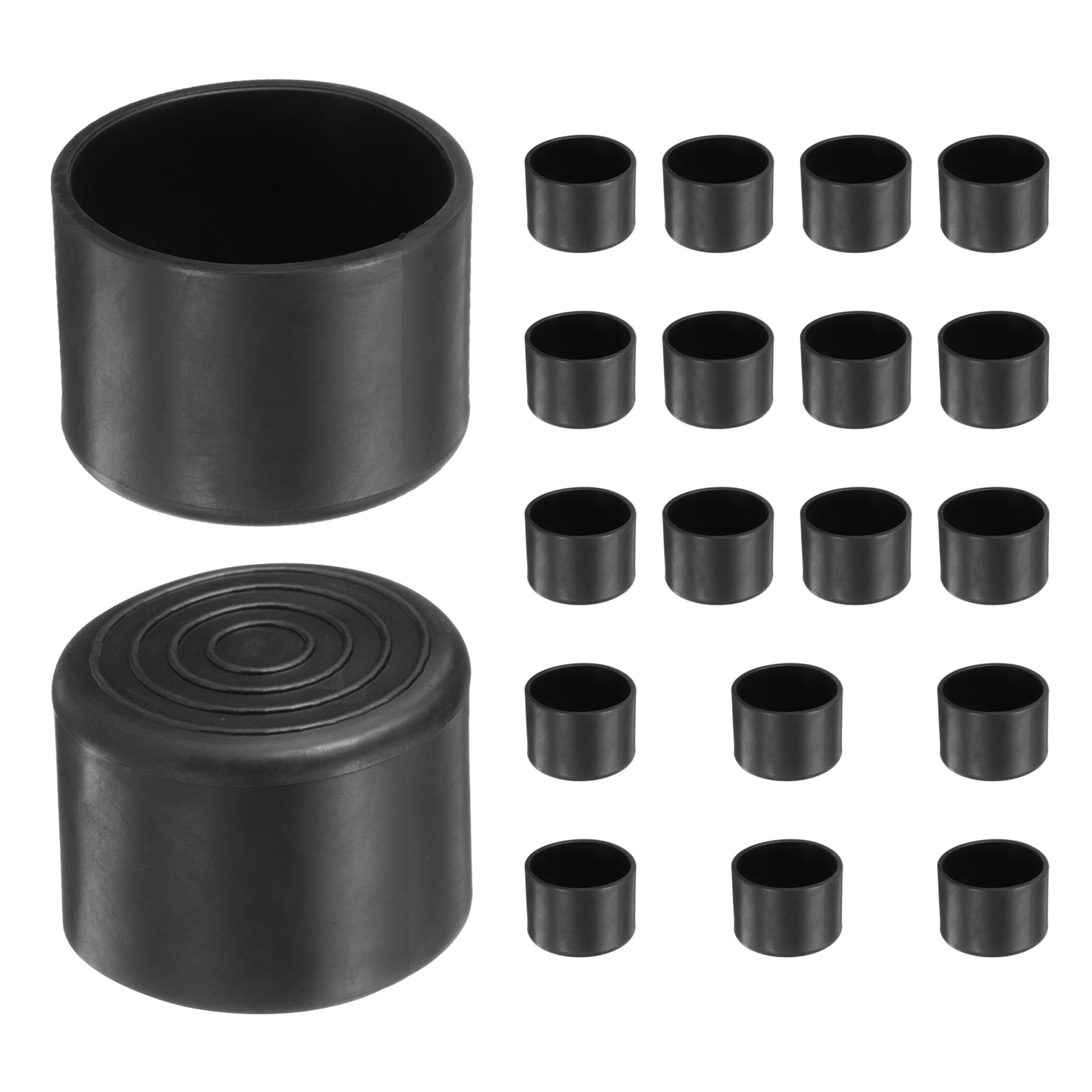 Uxcell 20Pcs Round Chair Leg Caps 1.7 Inch Chair Feet Covers for ...
