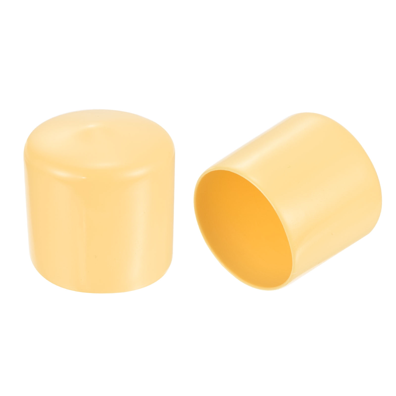 Uxcell 20pcs Round Rubber End Caps 1 13/16"(46mm) Beige Vinyl Cover ...