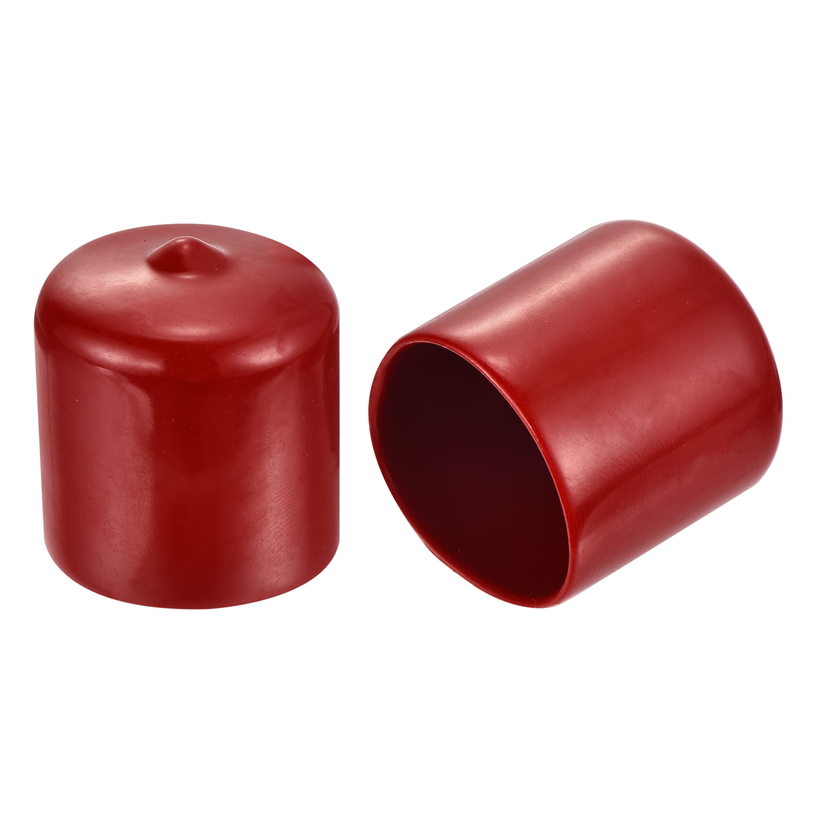 Uxcell 20pcs Round Rubber End Caps 1 3/16"(30mm) Burgundy Red Vinyl ...