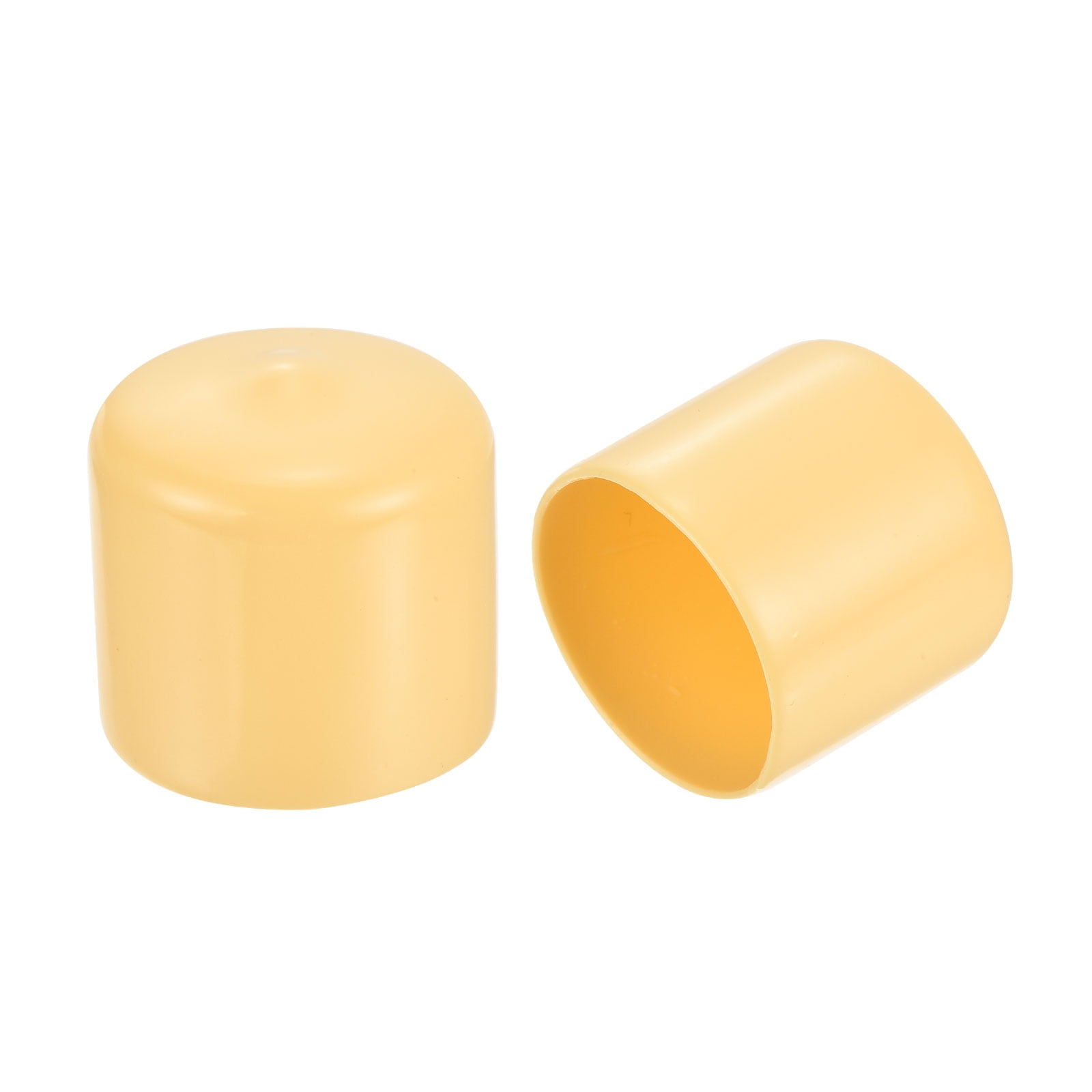 Uxcell 20pcs Round Rubber End Caps 1 7/16"(36mm) Beige Vinyl Cover ...