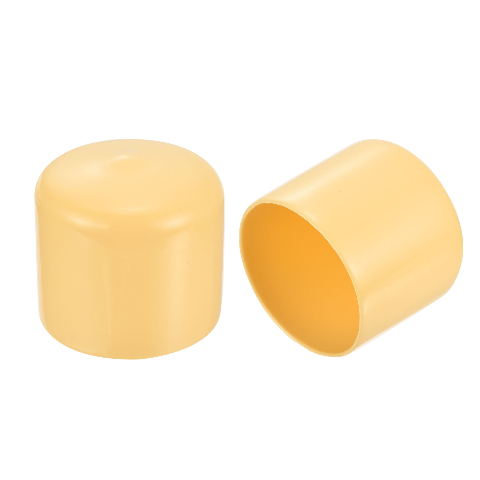 Uxcell 20pcs Round Rubber End Caps 1 7/8"(47mm) Beige Vinyl Cover Screw ...