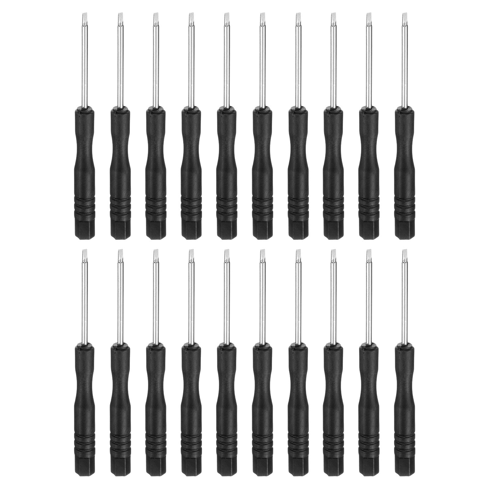 Uxcell 20pcs SL1.5 Mini Flat Head Screwdriver 3.15" Length Screwdrivers ...