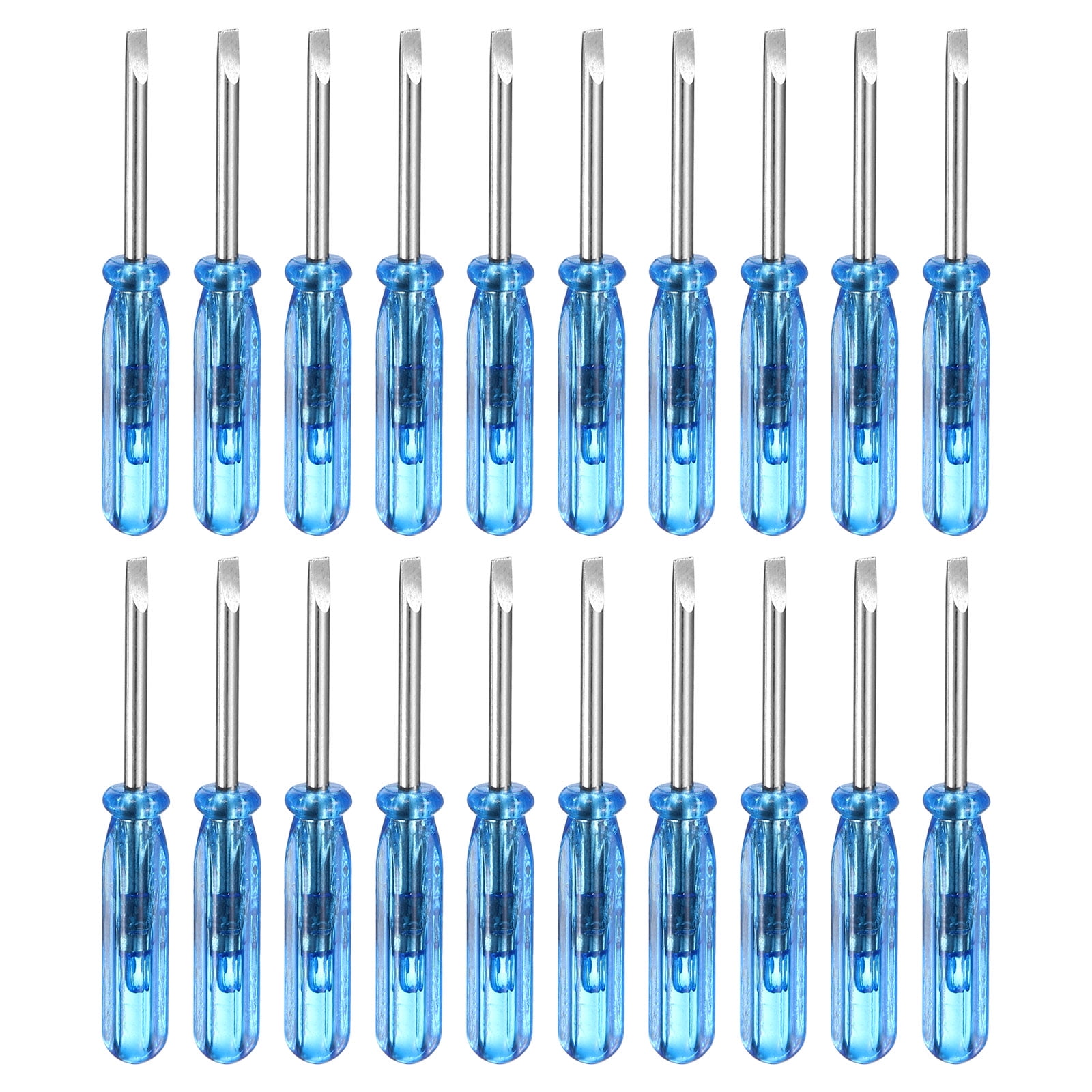 Uxcell 20pcs SL2.0 Mini Flat Head Screwdriver 1.77" Length Screwdrivers ...