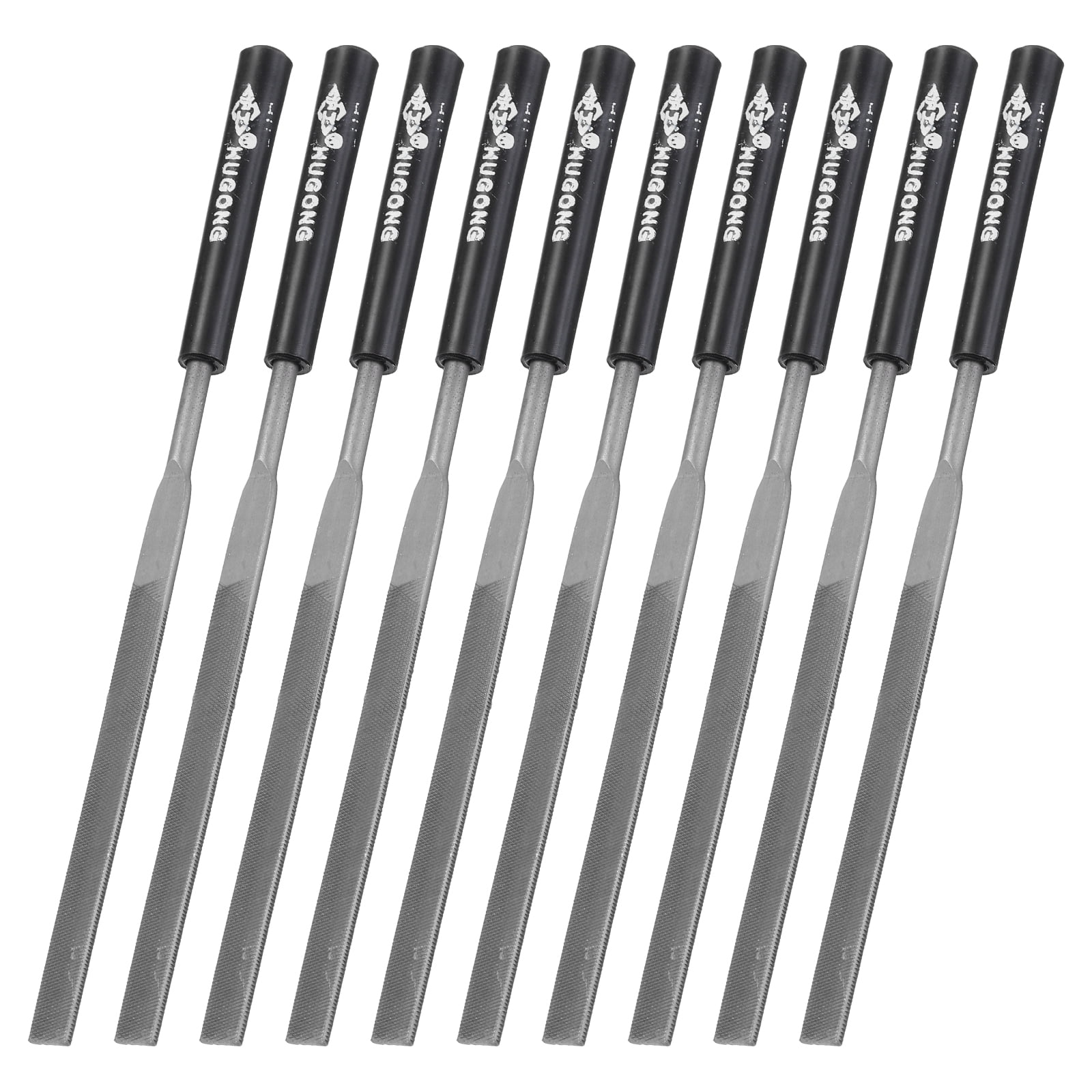 Uxcell 20pcs Second Cut Steel Flat Needle File with Plastic Handle, 4mm ...