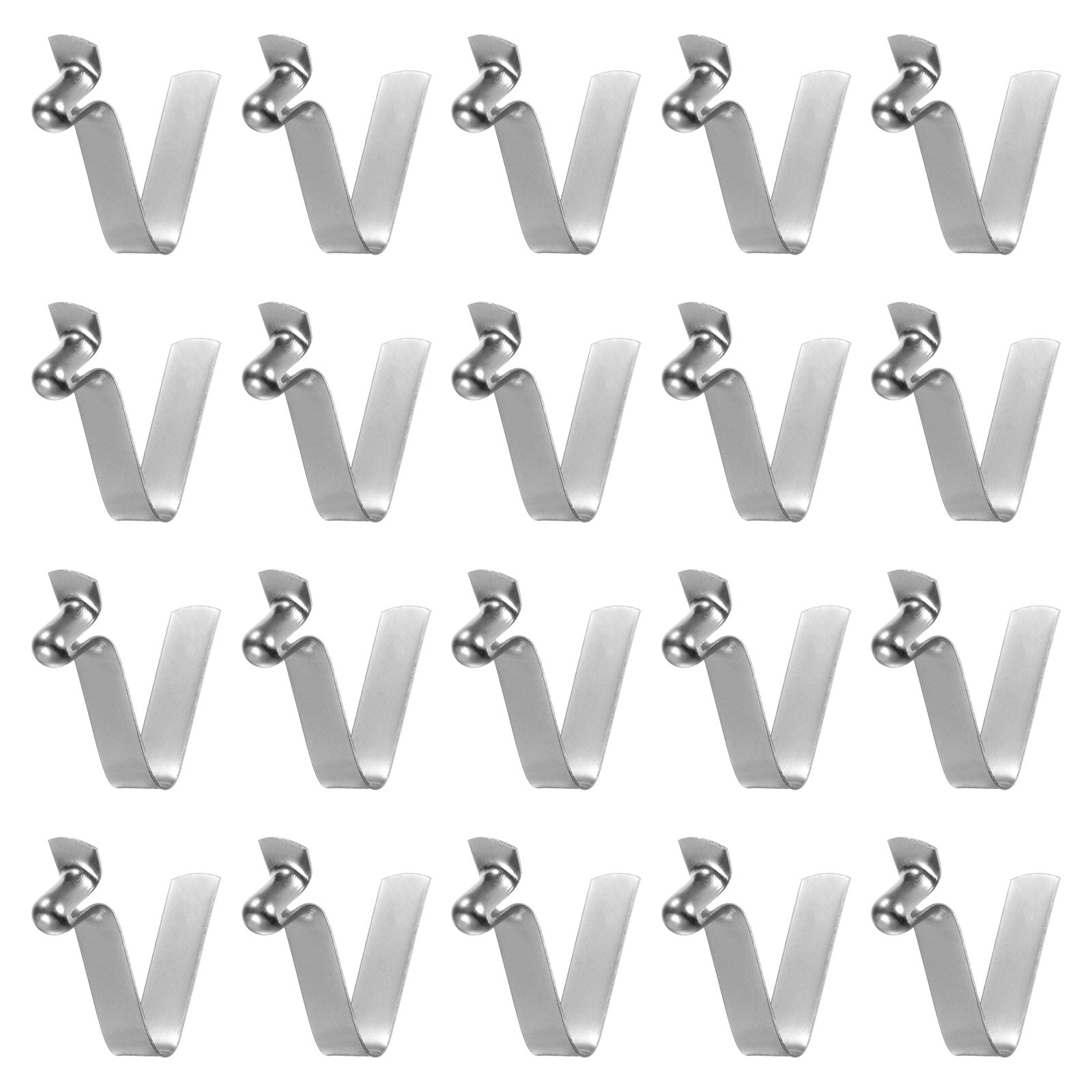 Uxcell 20pcs Single Button Kayak Paddle Snap Spring Clip 20mmx3.8mm V ...