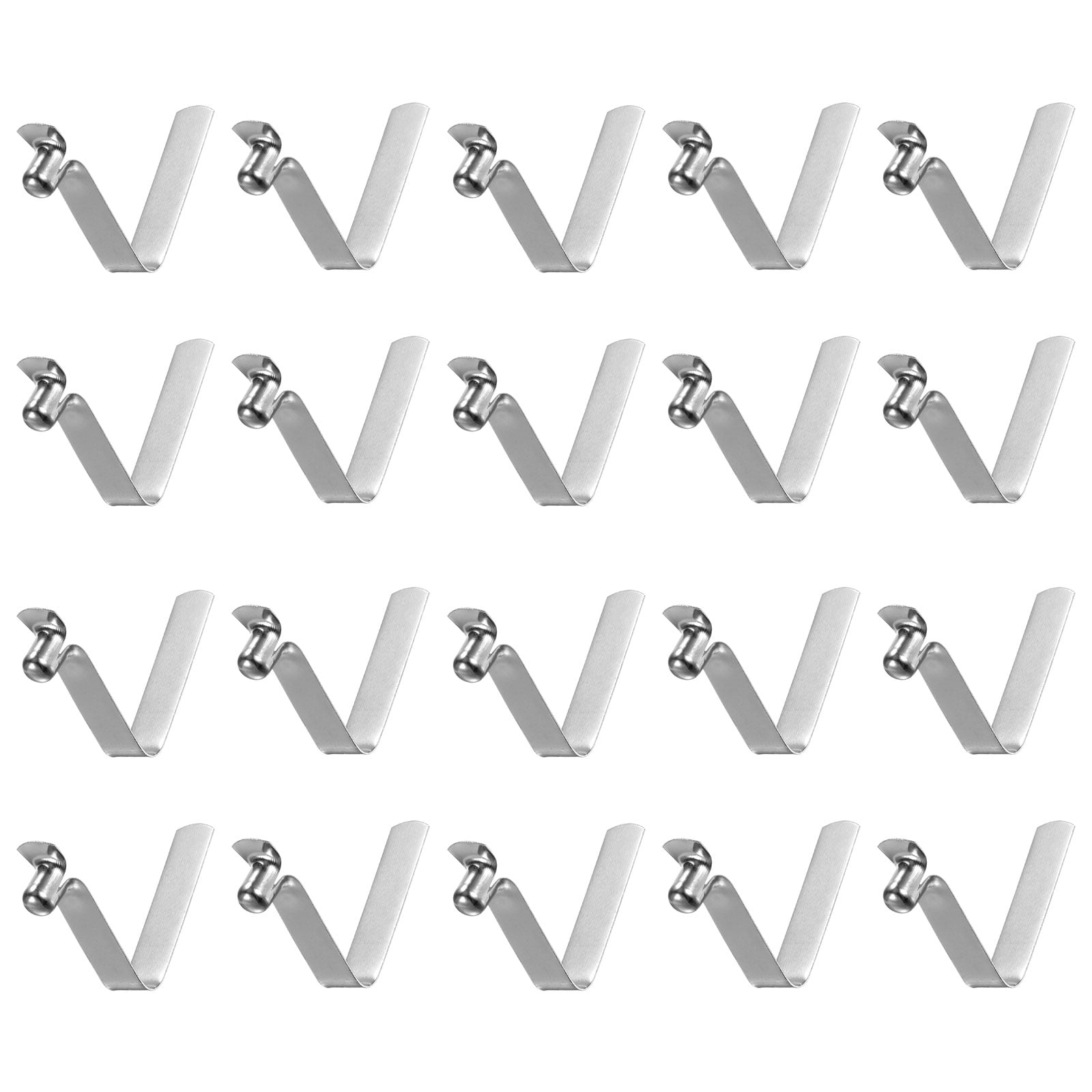 Uxcell 20pcs Single Button Kayak Paddle Snap Spring Clip 26mmx4.8mm V ...