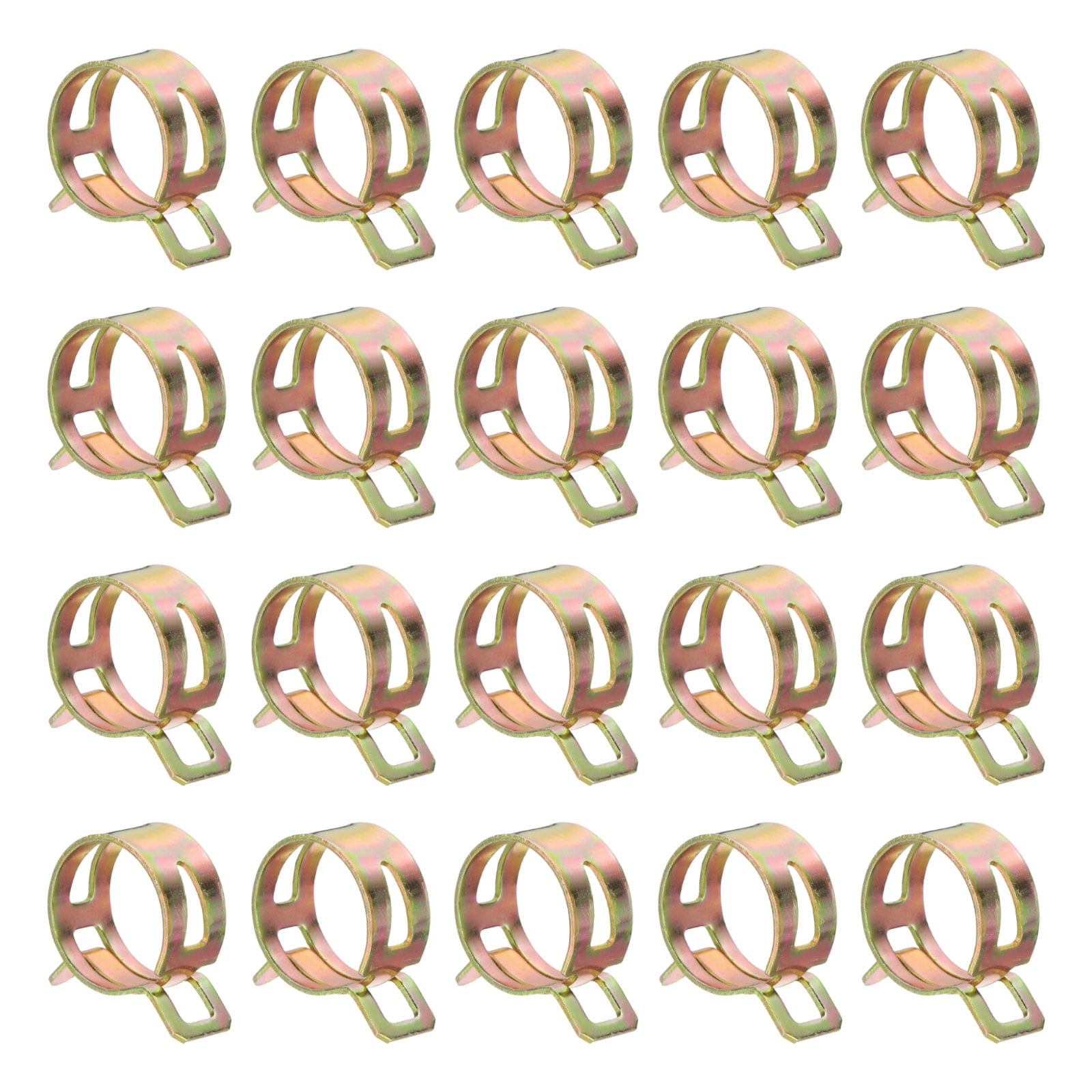 Uxcell 20pcs Spring Band Type Hose Clamps 21mm Silicone Vacuum Pipe ...