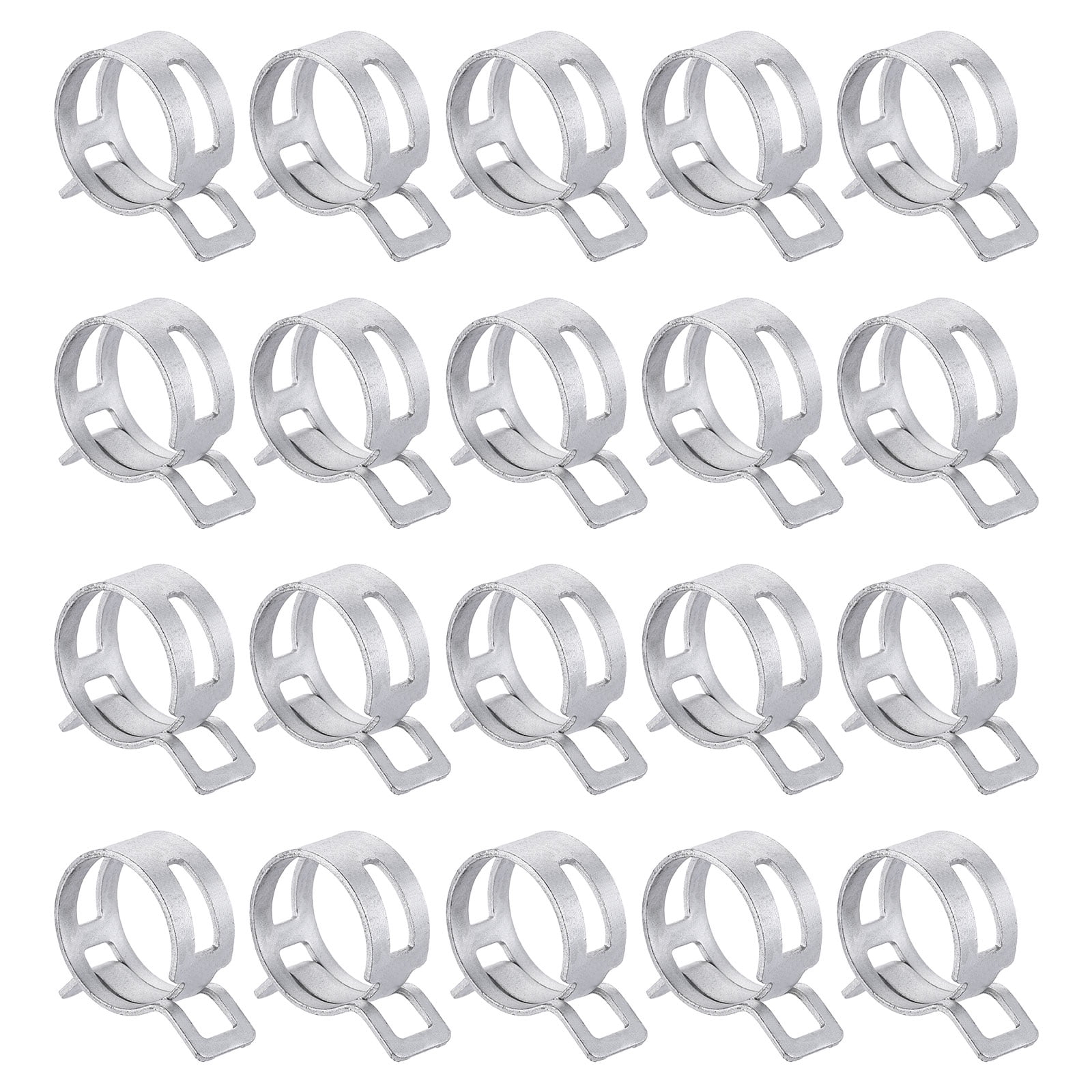 Uxcell 20pcs Spring Band Type Hose Clamps 22mm Fuel Line Hose Spring ...