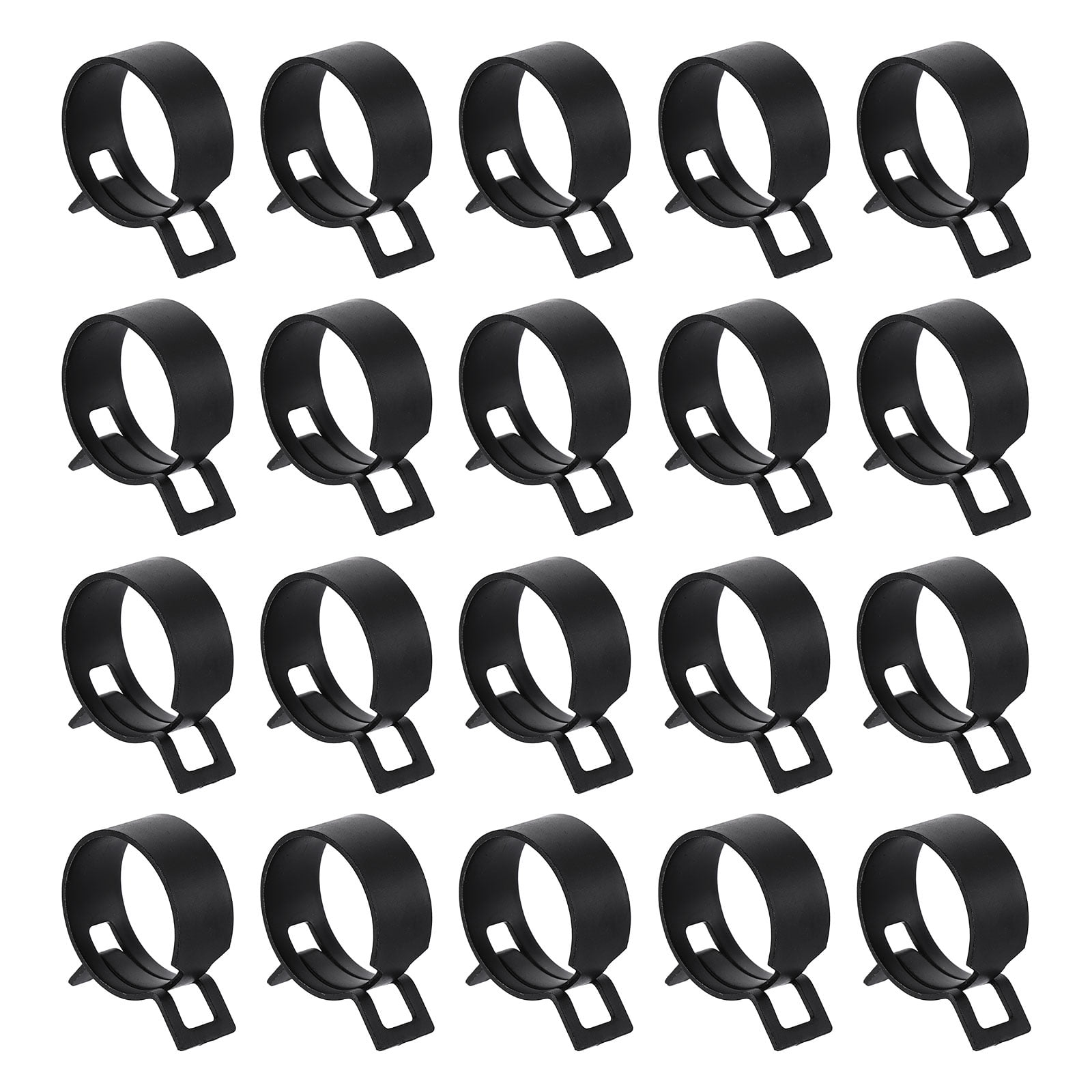 Uxcell 20pcs Spring Band Type Hose Clamps 25mm Fuel Line Hose Spring ...