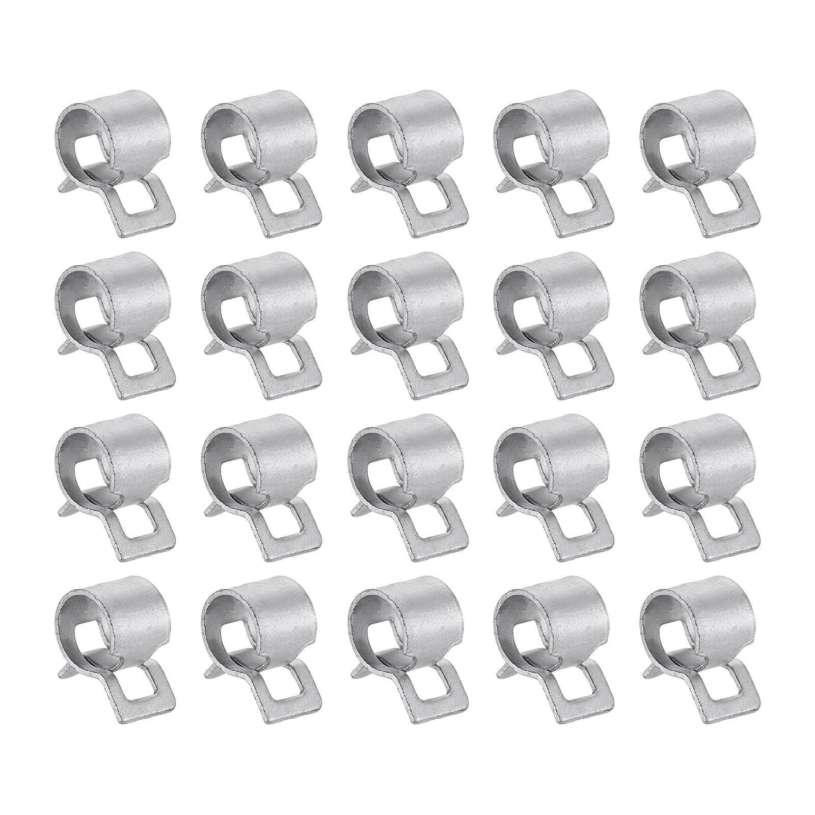 Uxcell 20pcs Spring Band Type Hose Clamps 6mm Fuel Line Hose Spring ...
