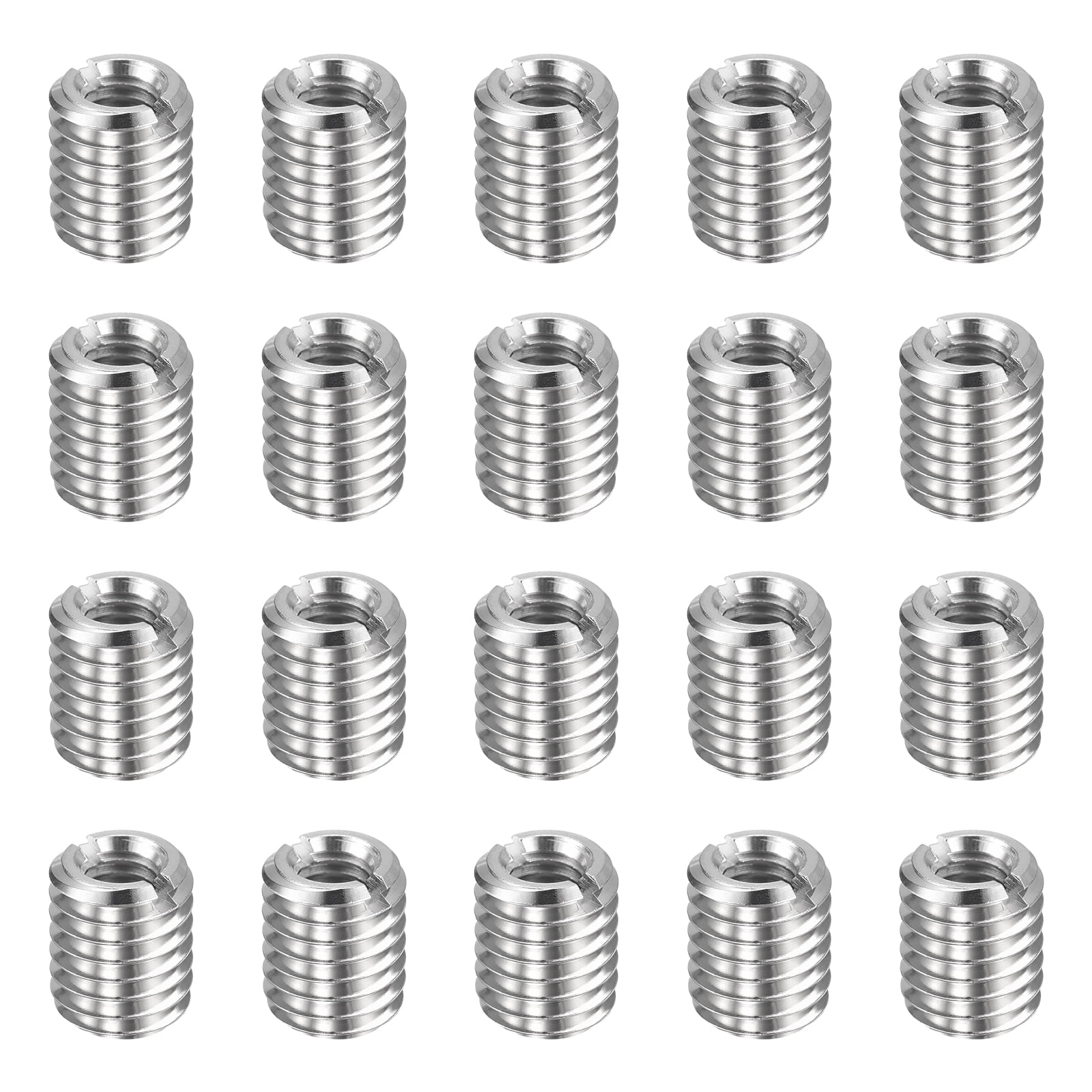 Uxcell 20pcs Thread Repair Inserts M10 x 1.5 Male to M6 x 1 Female ...