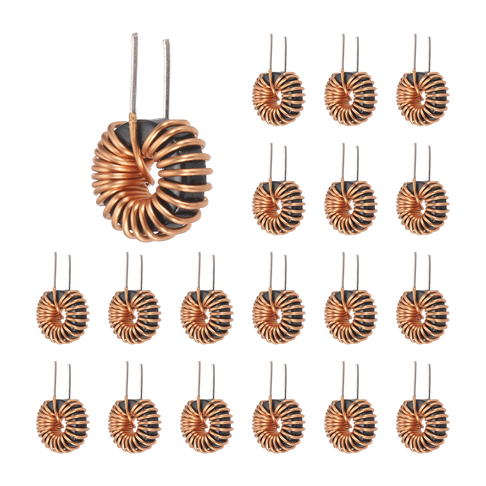 Uxcell 20pcs Toroid Core Inductor, 47uH 5A Copper Wire Wind Wound ...