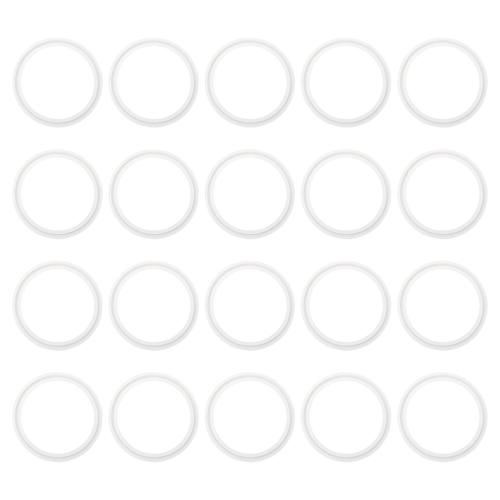 Uxcell 20pcs Tri Clamps Gasket, 119mm OD 97.7mm ID Sanitary TC Tri ...