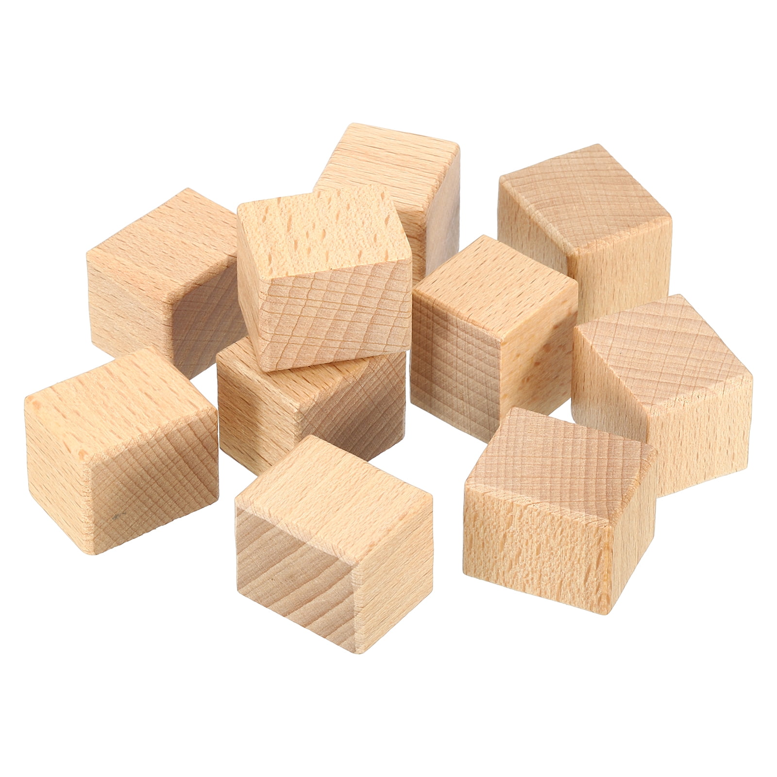 Uxcell 20x25mm Blank Wood Rubber Stamp Mounts, 10 Pack Wooden Rubber ...