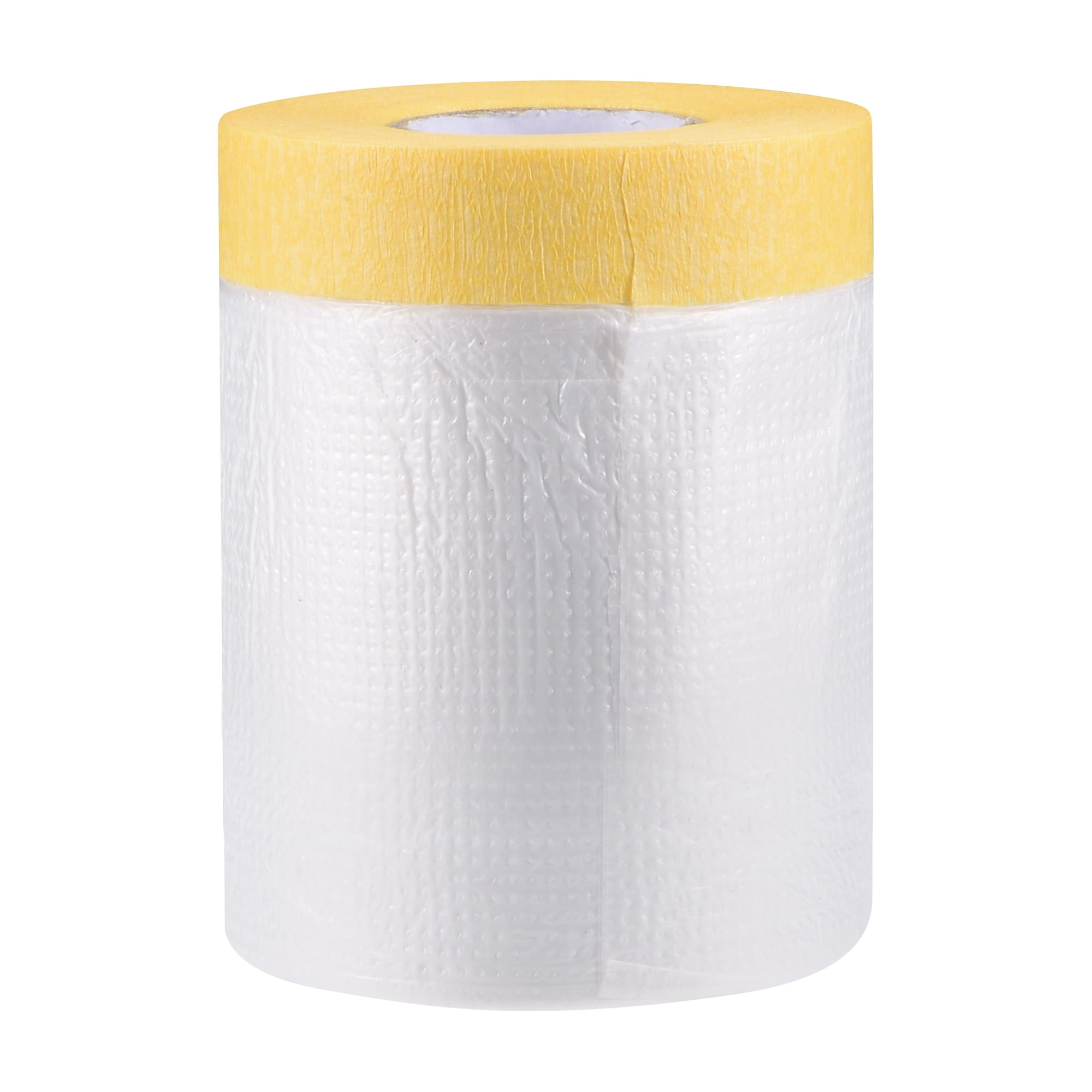 Uxcell 21.7 in x 75 ft Pre-Taped Masking Film with Low-Tack Painters ...