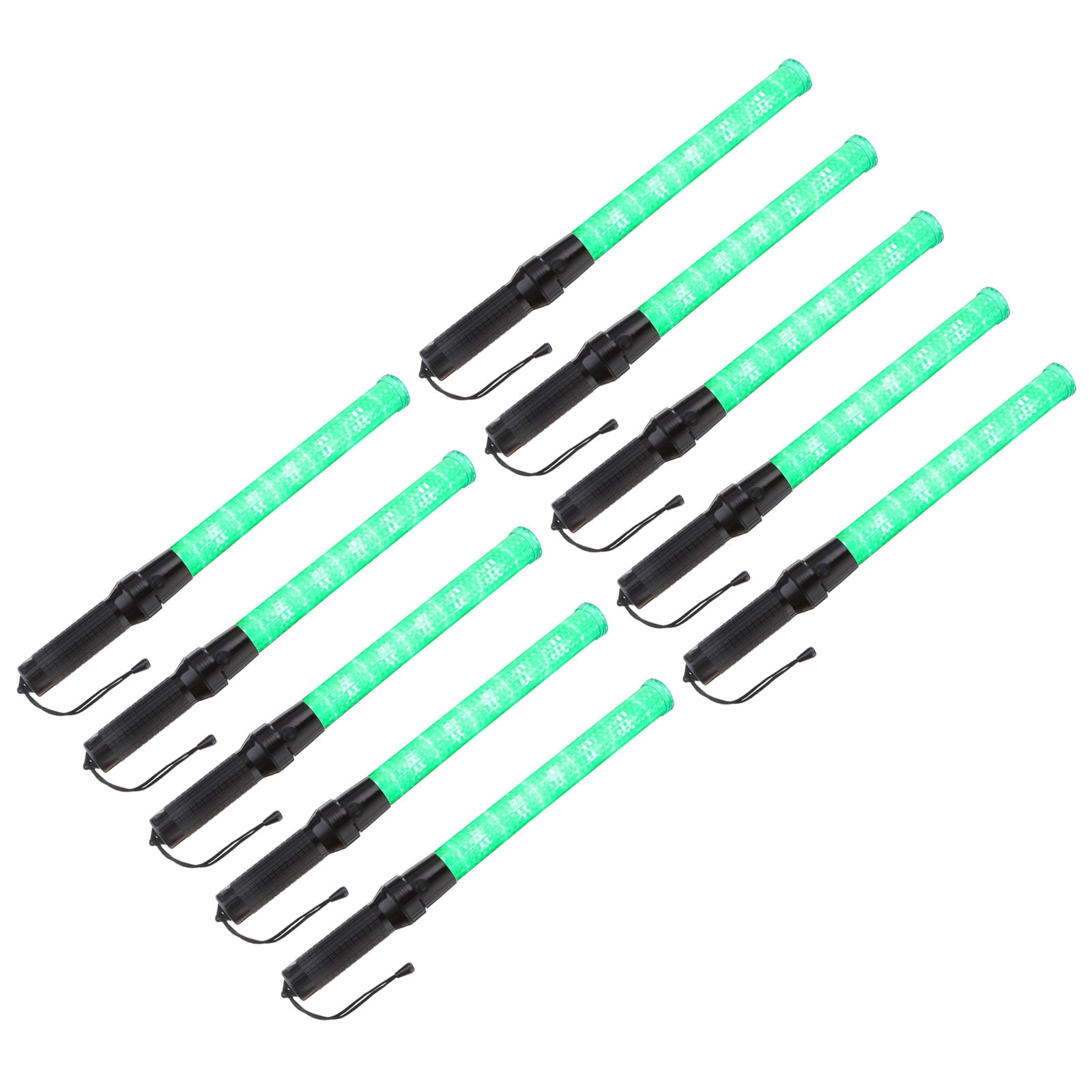 Uxcell 21 Inch Traffic Wands, 10 Pcs 2 Flashing Modes LED Warning Light ...