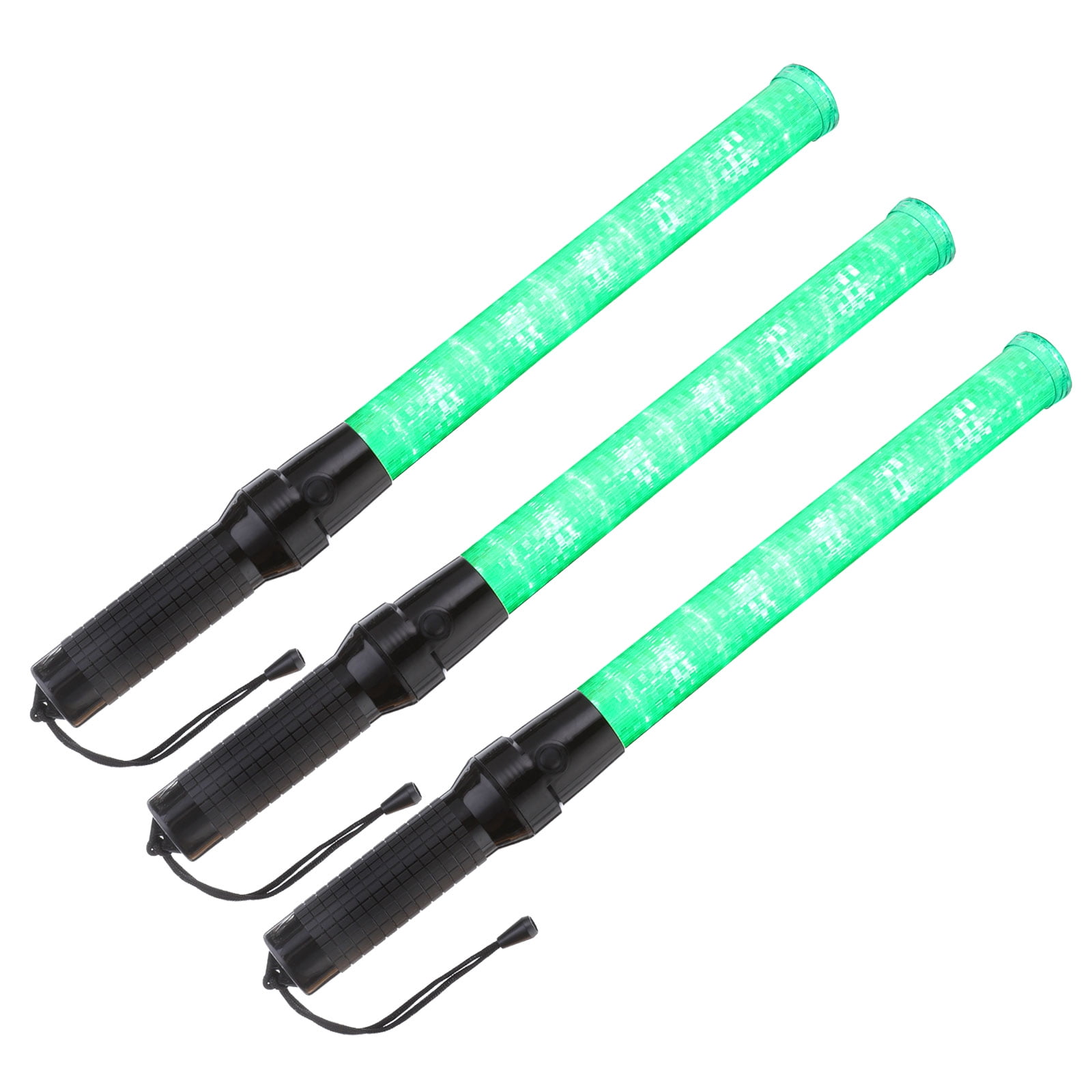 Uxcell 21 Inch Traffic Wands, 3 Pcs 2 Flashing Modes LED Warning Light ...
