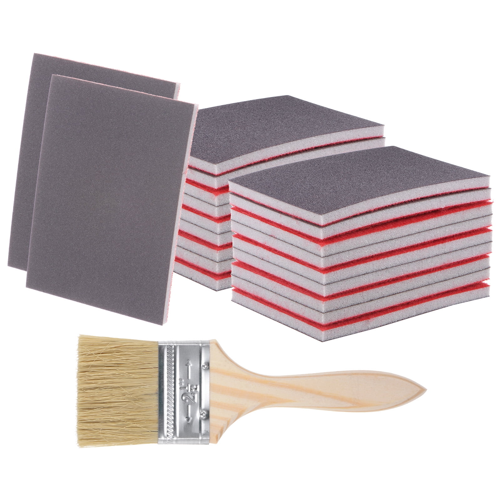 Uxcell 21 Pcs Sanding Block 2000 Grit 70 x 100mm Wet Dry Sanding Pad ...