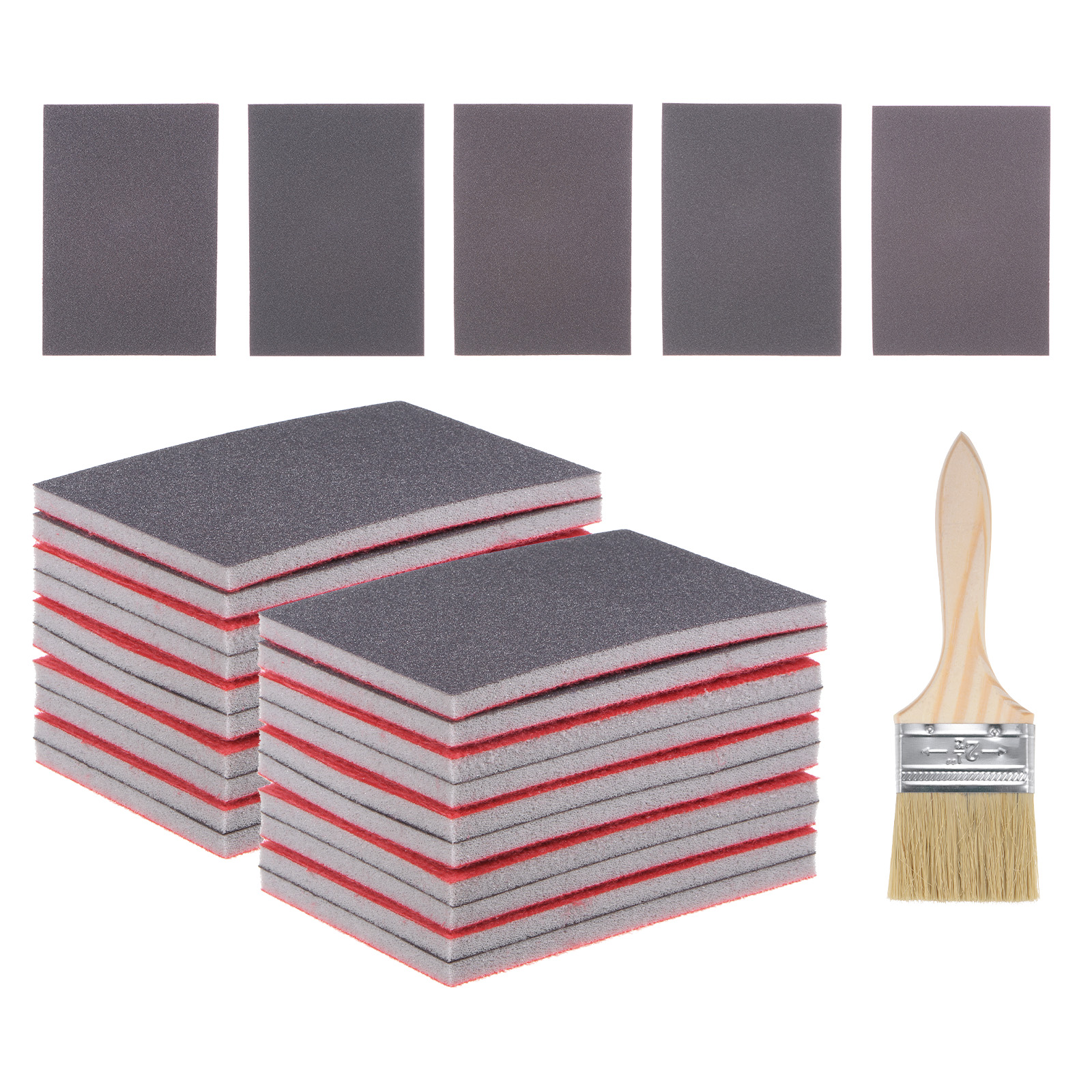 Uxcell 21 Pcs Sanding Blocks 800-2000 Grit 70 x 100mm Wet Dry Sanding ...