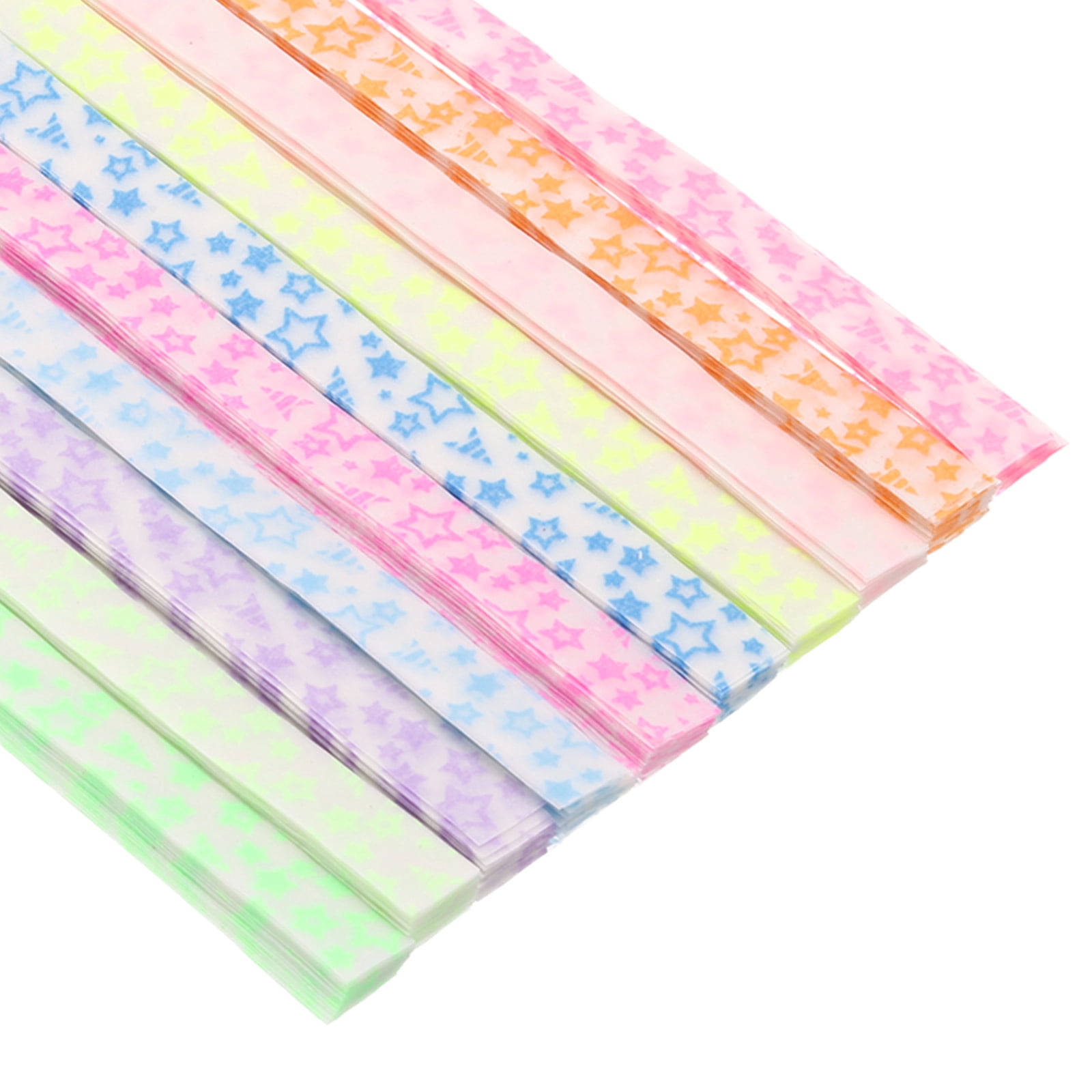 Uxcell 210Sheets 9 x 1/2 Inch Luminous Origami Star Paper, Starlight ...