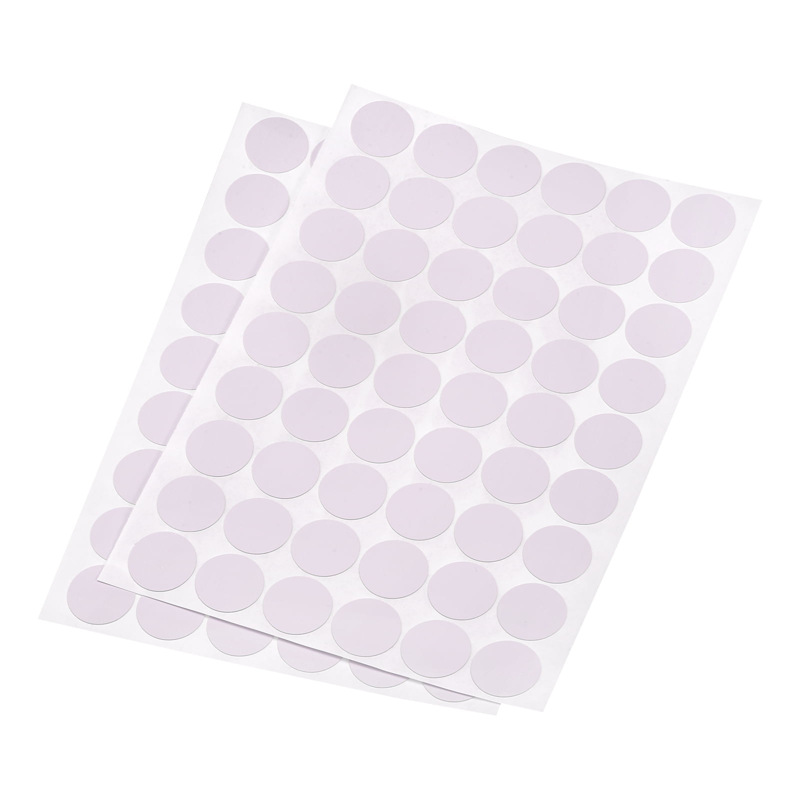 Uxcell 21mm Dia Self Adhesive Screw Hole Cover Stickers Cold White 6 ...