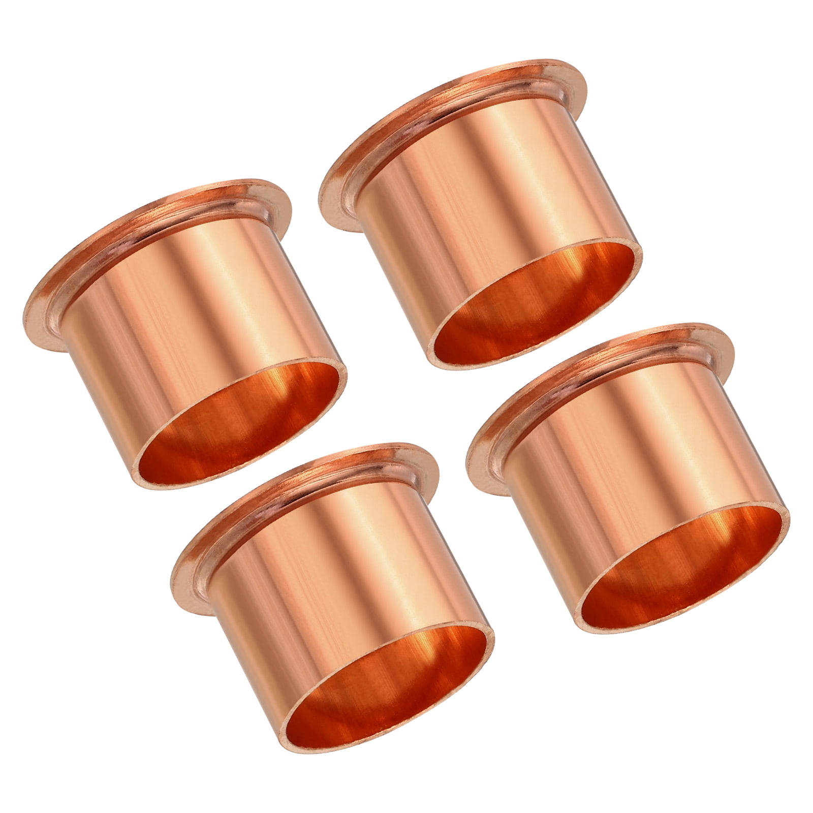 Uxcell 22.5mm ID Copper Fitting, 4 Pcs Copper Coupling with Sweat Ends ...