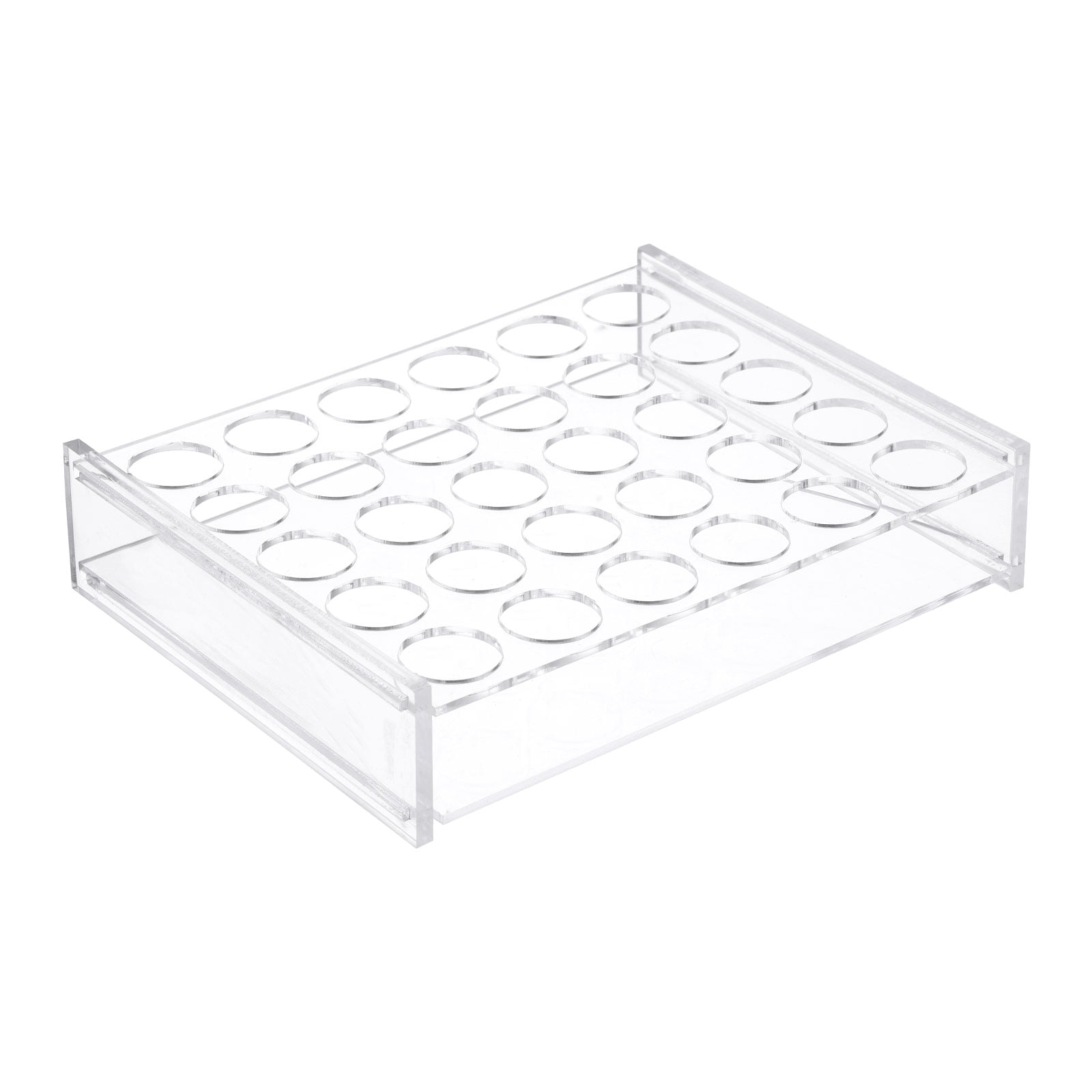 Uxcell 22.5mm Round 30 Holes Acrylic Test Tube Rack Holder, Clear ...