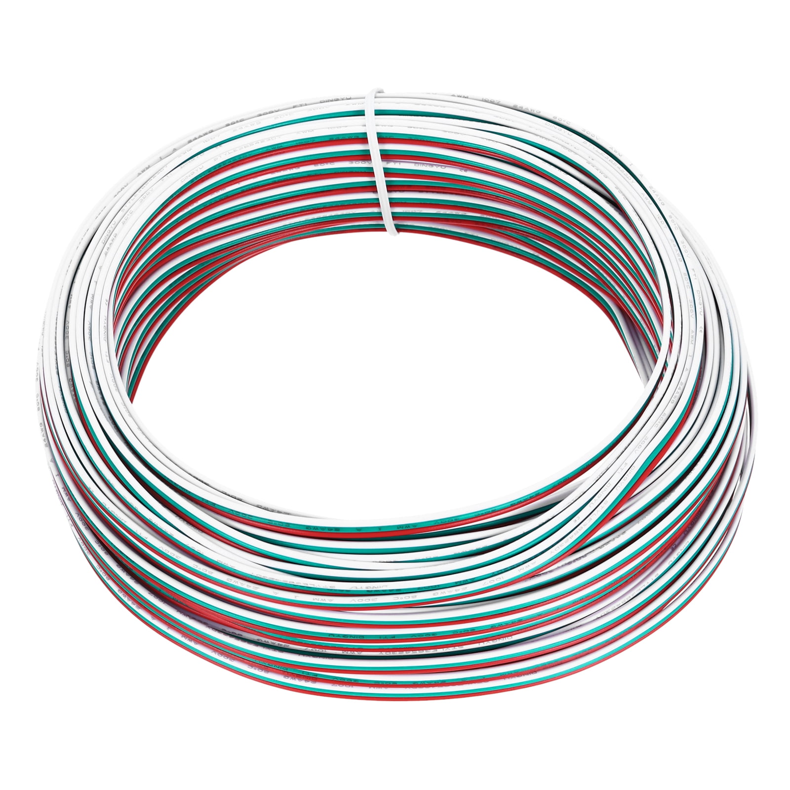 Uxcell 22 Gauge 3 Conductor Electrical Wire Tinned Copper Cable 98FT ...