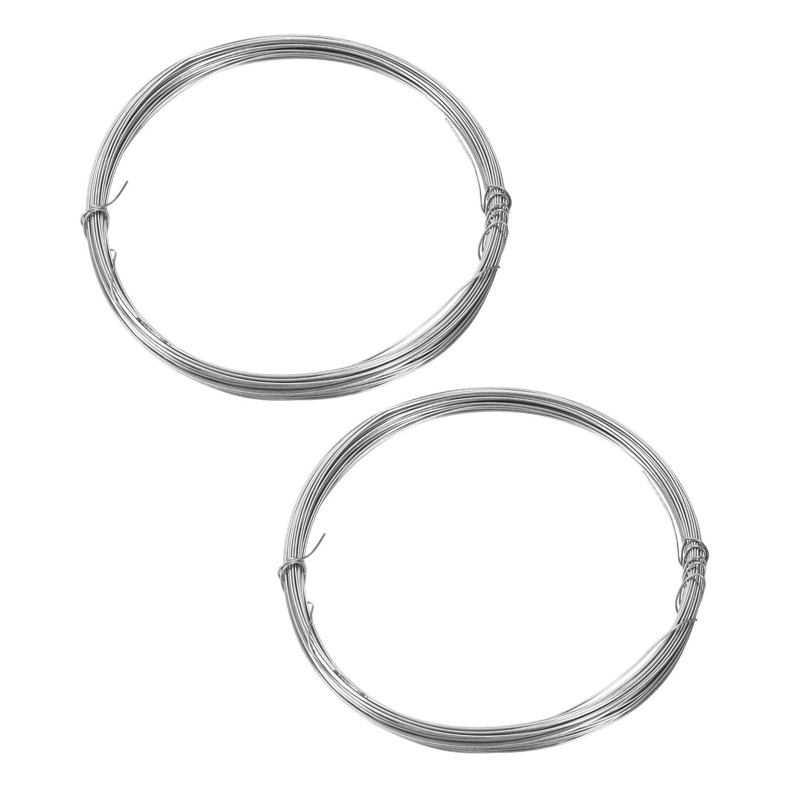 Uxcell 22 Gauge 59 Ft Galvanized Solid Wire, 2 Pack Metal Cable Rope ...