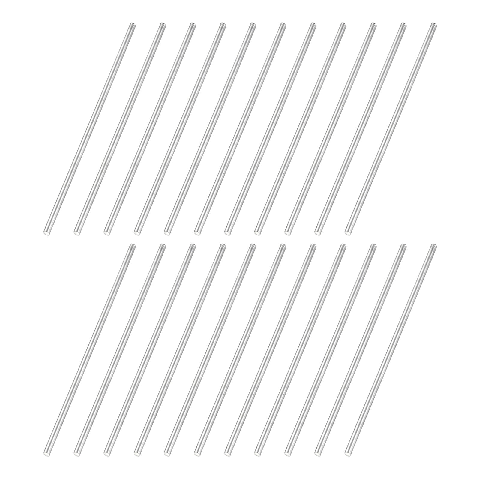 Uxcell 22 Pcs 304 Stainless Steel Round Rod, 1/16"(2mm) Diameter, 3 ...