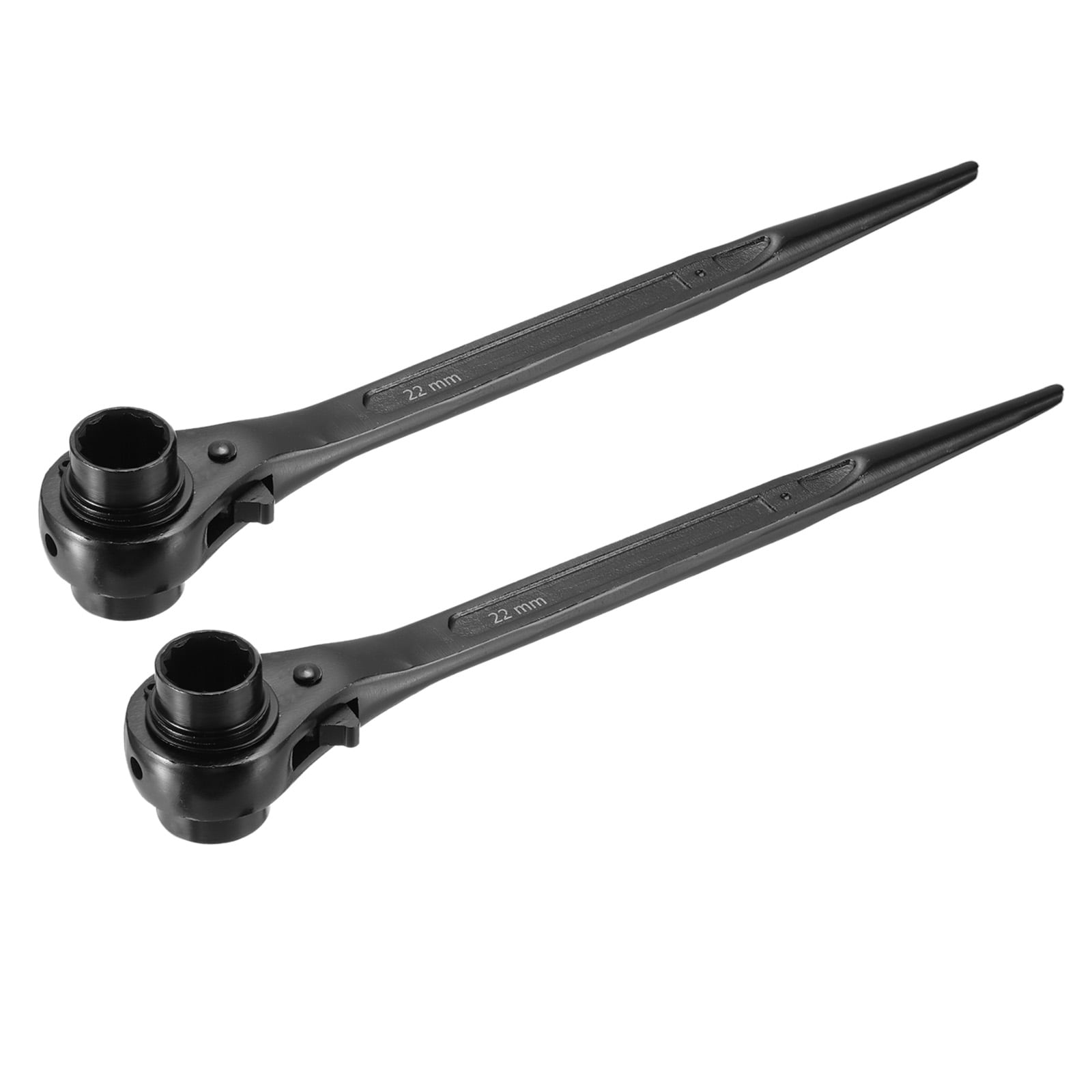 Uxcell 22 x 24mm 12-Point Scaffold Podger Ratchet Spanner Ratcheting ...