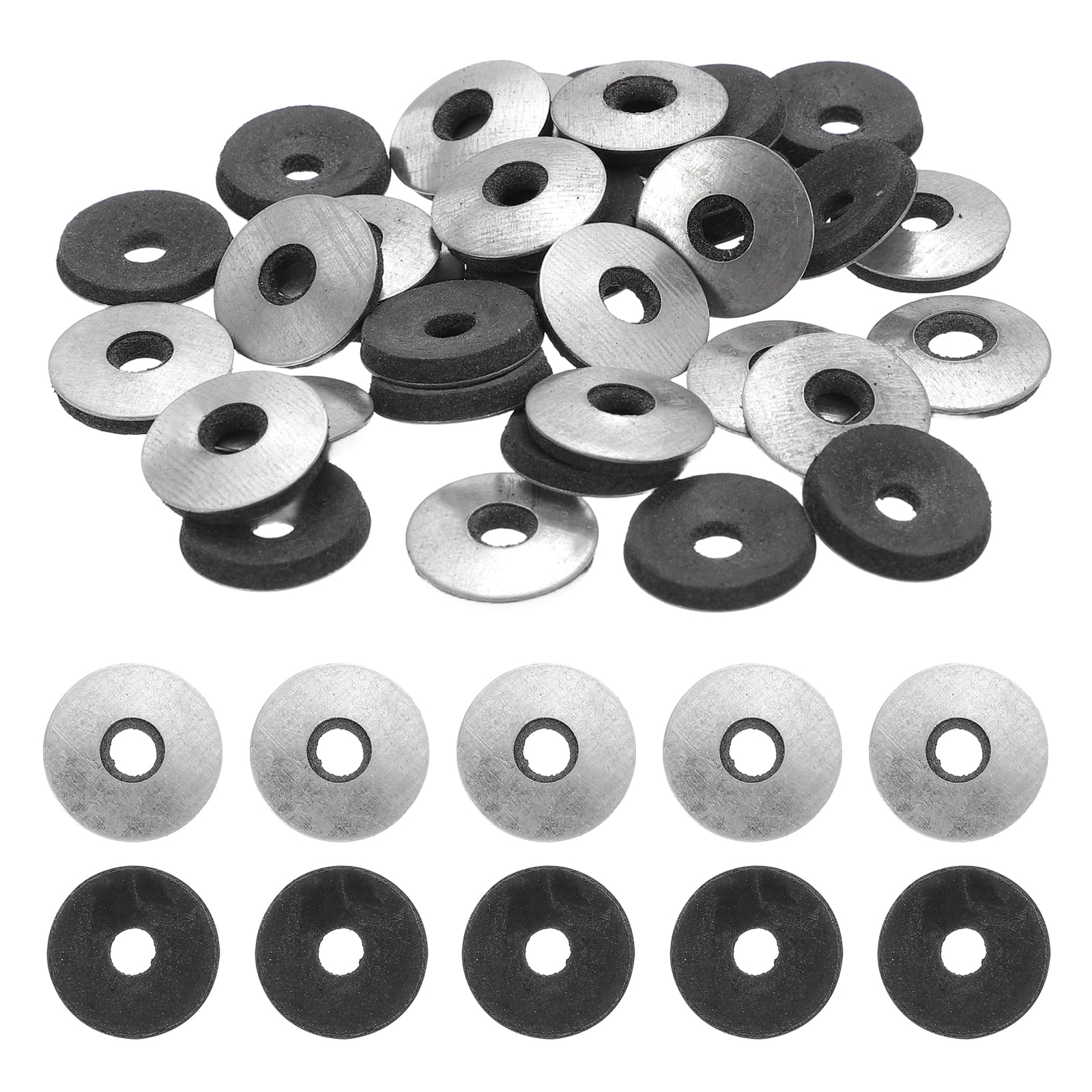 Uxcell 220Pack #10 x 5/8" Carbon Steel EPDM Bonded Sealing Washers ...