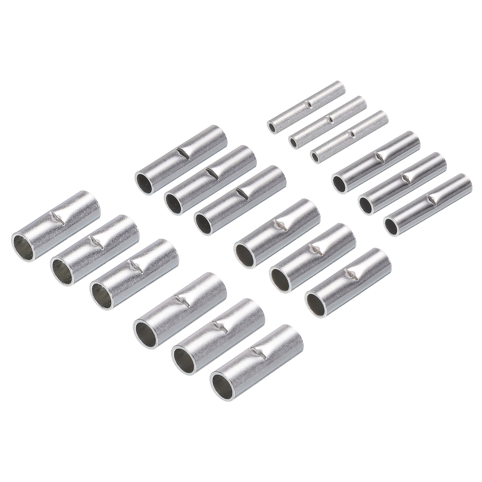 Tinned Copper Electrical Connectors Uxcell 200Pcs Non Insulated Butt