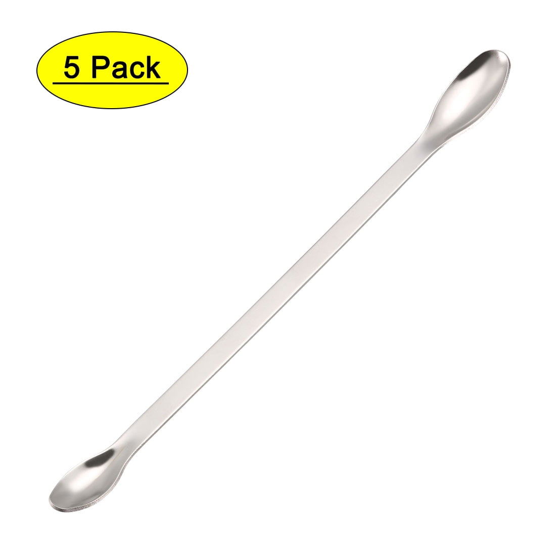 Uxcell 220mm Double Head Stainless Steel Micro Lab Sampling Spoon 3 ...