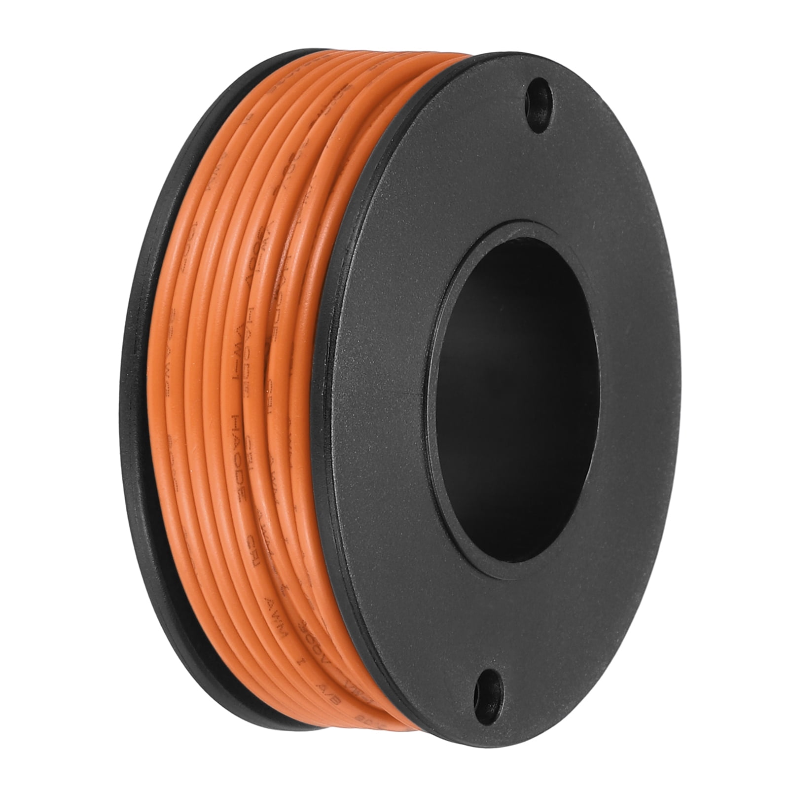 Uxcell 22AWG Stranded PVC Hookup Wire 10M/33ft Orange, Electrical ...