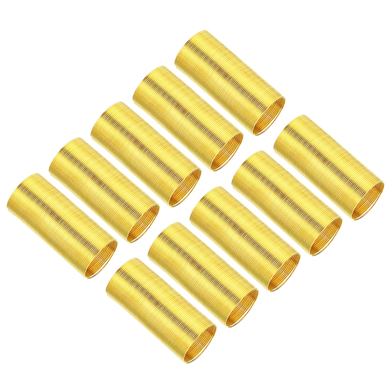 Uxcell 22Ga 1.67"L Brass French Wire, 10 Pcs 0.79" Outer Dia Metallic ...
