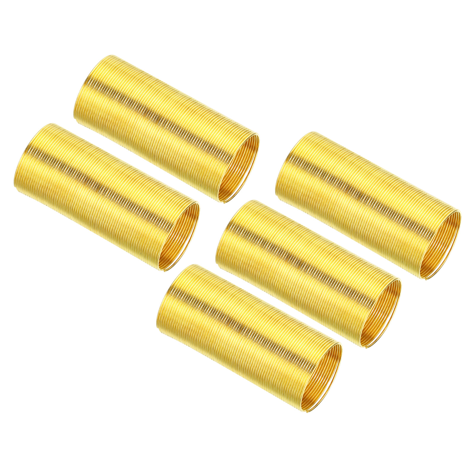 Uxcell 22Ga 1.67"L Brass French Wire, 5 Pcs 0.79" Outer Dia Metallic ...