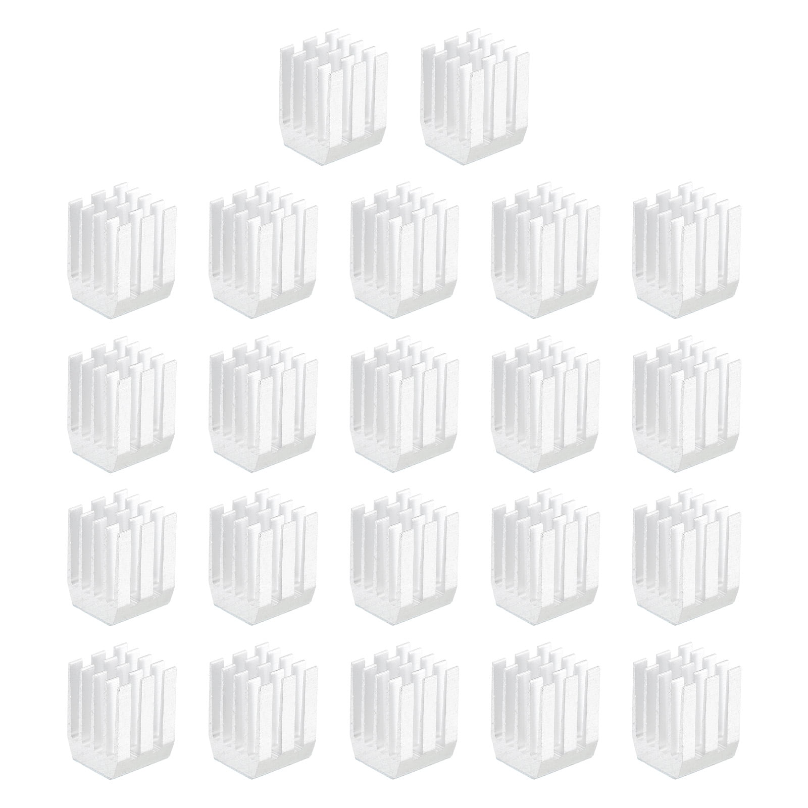 Uxcell 22Pcs 9x9x12mm Heatsink Aluminum Radiator With Thermal Blue ...