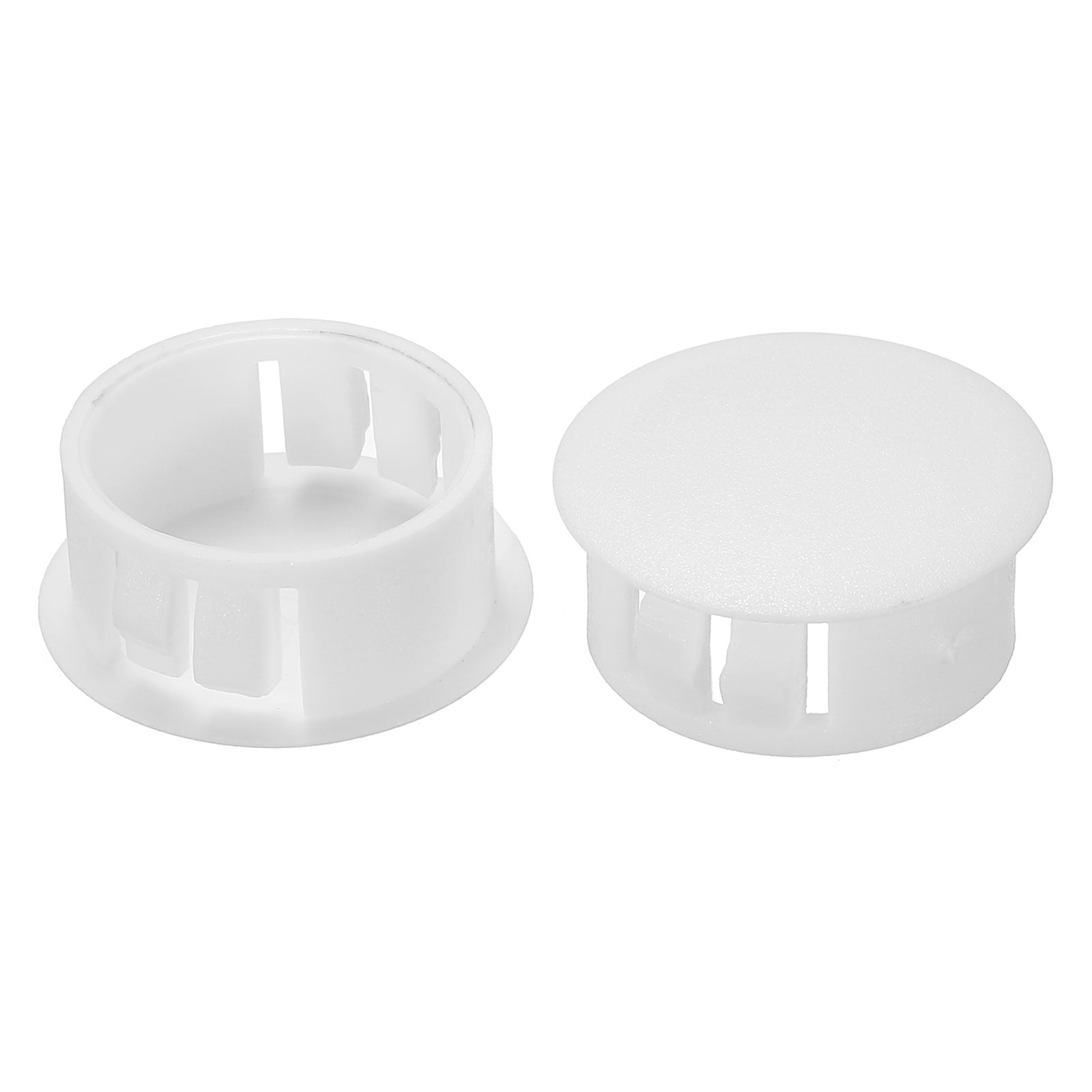 Uxcell 22mm 7/8" Plastic Hole Plugs, Flush Type Round Hole Cover Snap ...