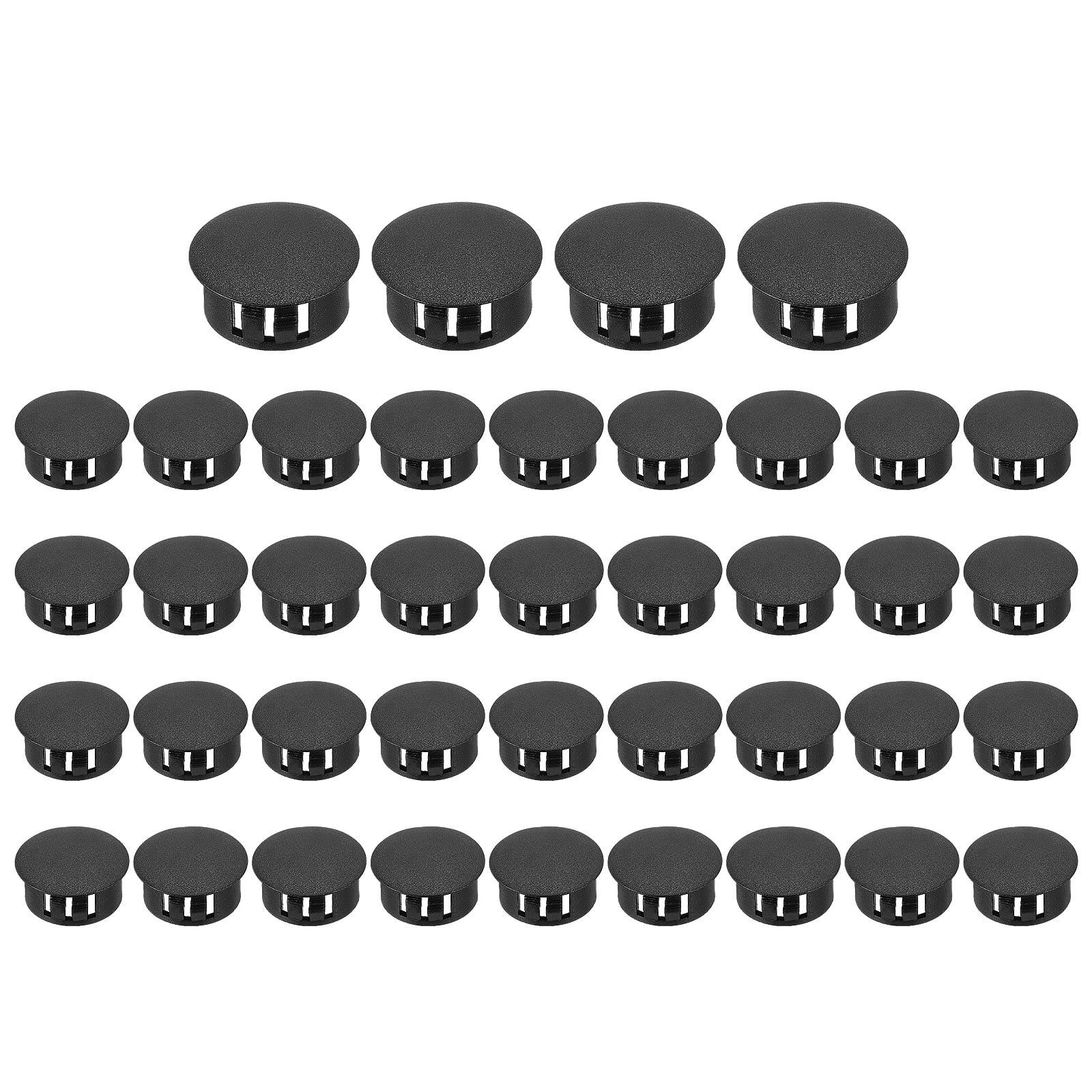 Uxcell 22mm/7/8" Plastic Hole Plugs, Flush Type Round Plug Snap in ...
