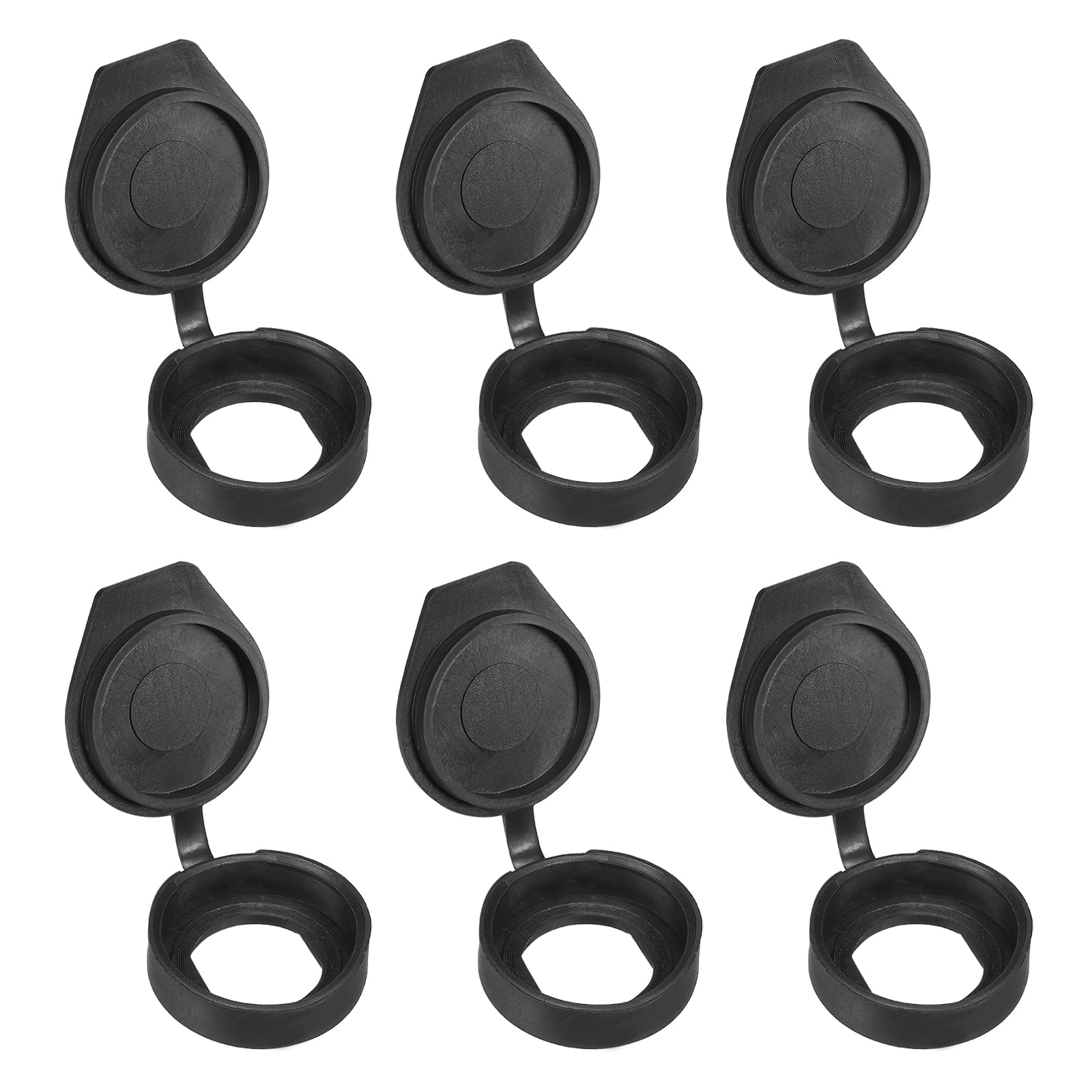 Uxcell 22mm Door Lock Dust Cover, 6 Pack Rubber Waterproof Keys Panel ...