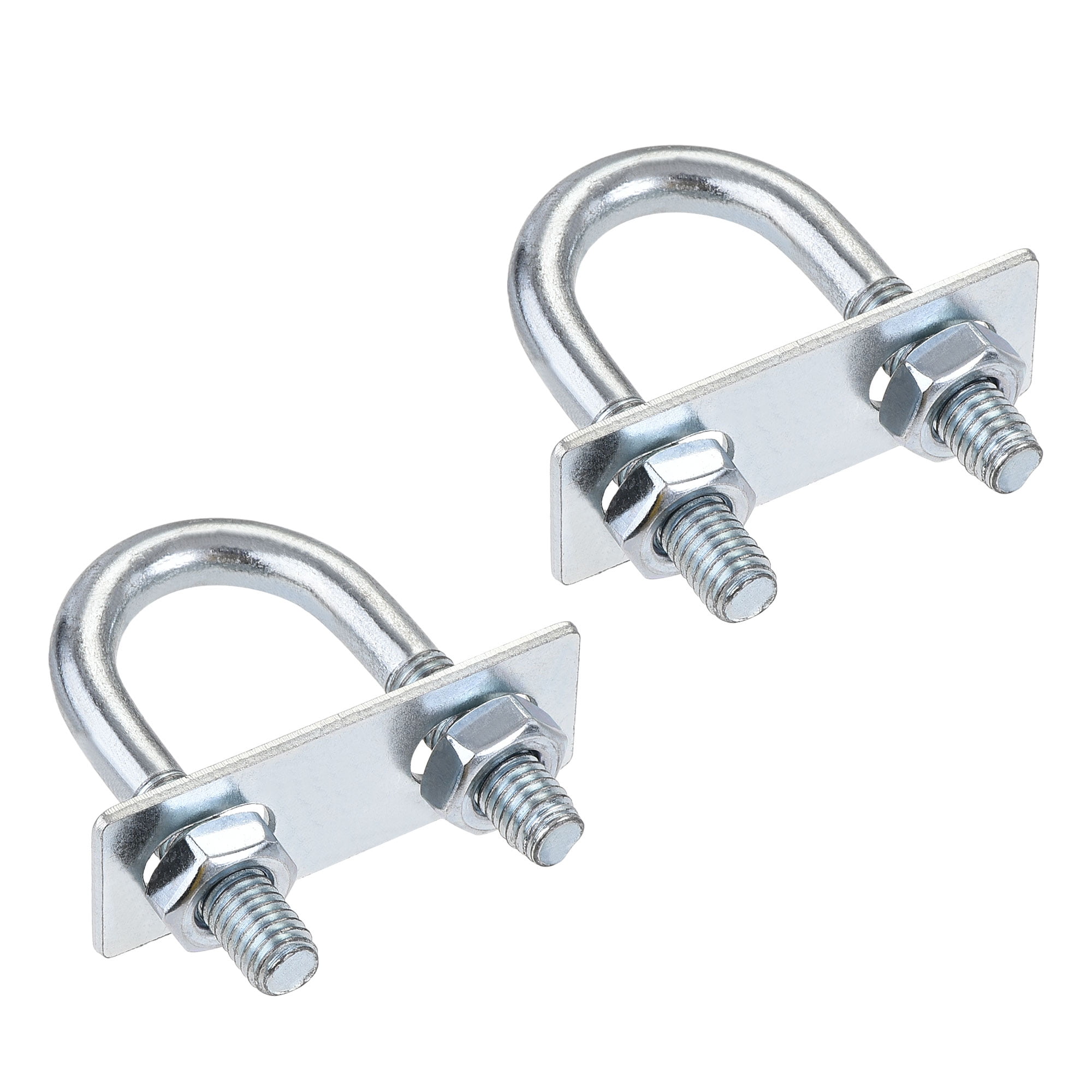 Uxcell 22mm Inner Width 56mm Length Round U-Bolt Steel M8 2 Sets ...