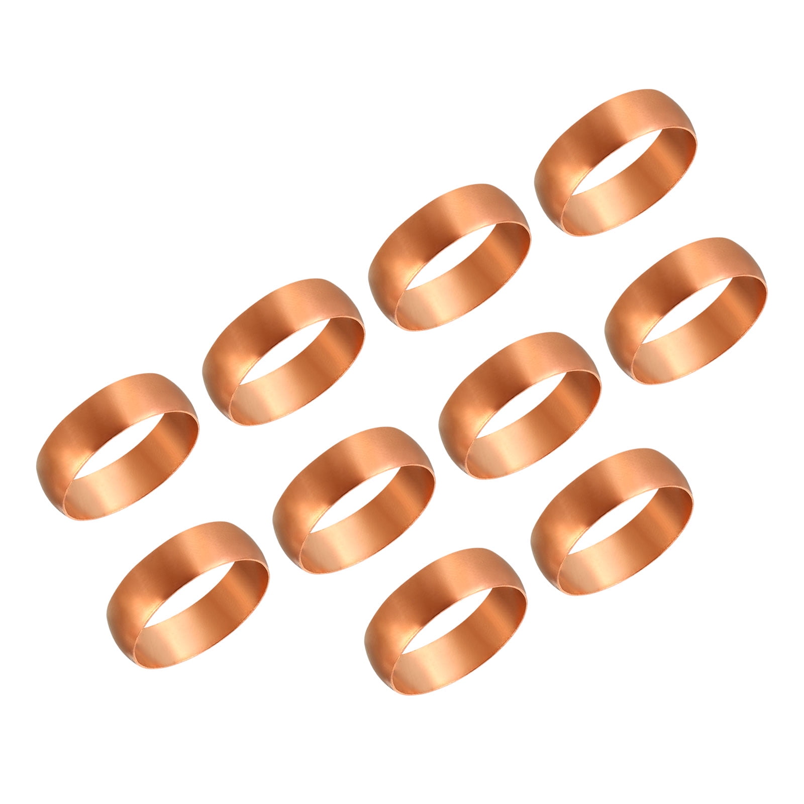 Uxcell 22mm Tube OD Compression Sleeves Ferrules Copper Ferrule Fitting ...