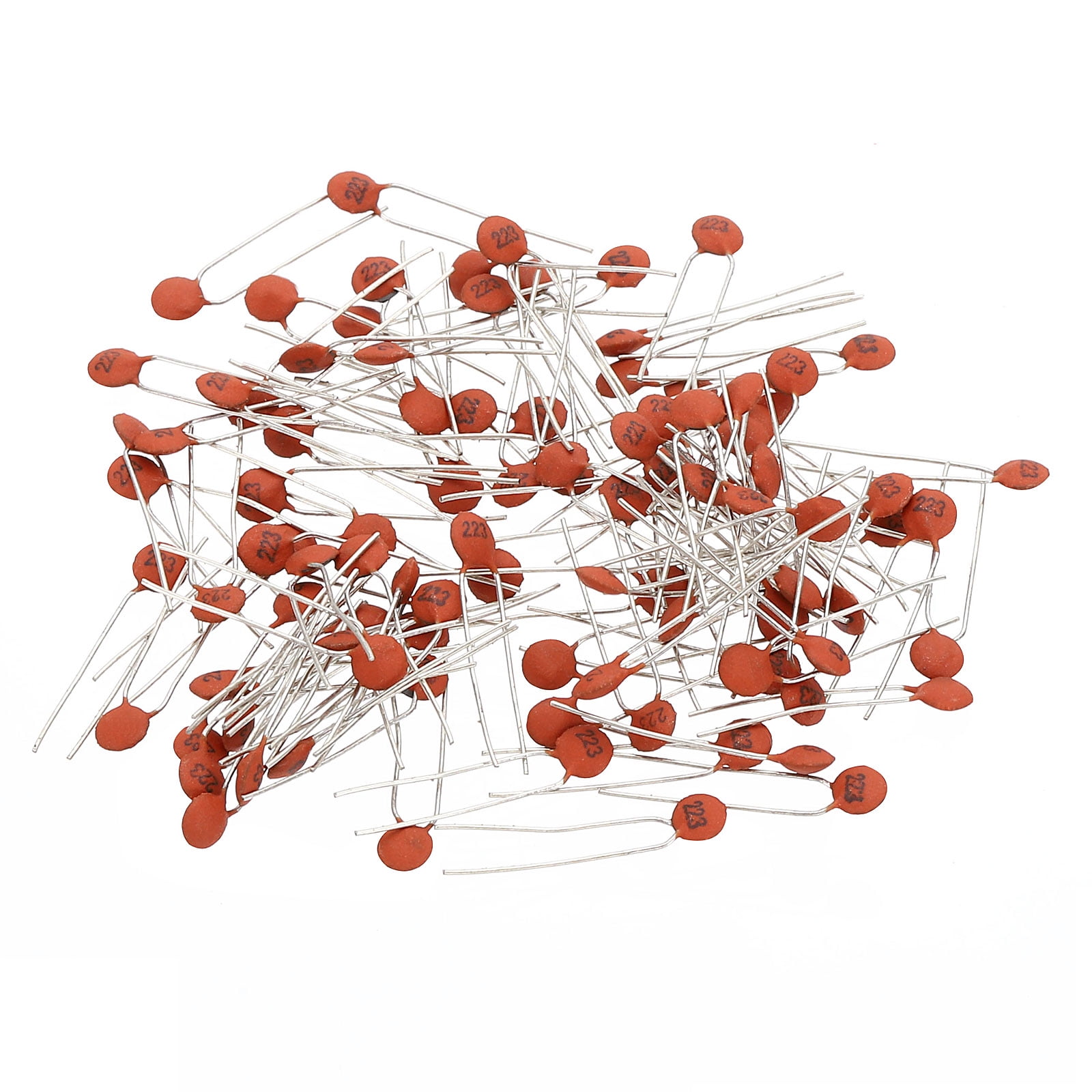Uxcell 22nf 50V Ceramic Disc Capacitor, 100 Pcs Ceramic Chip Capacitor ...