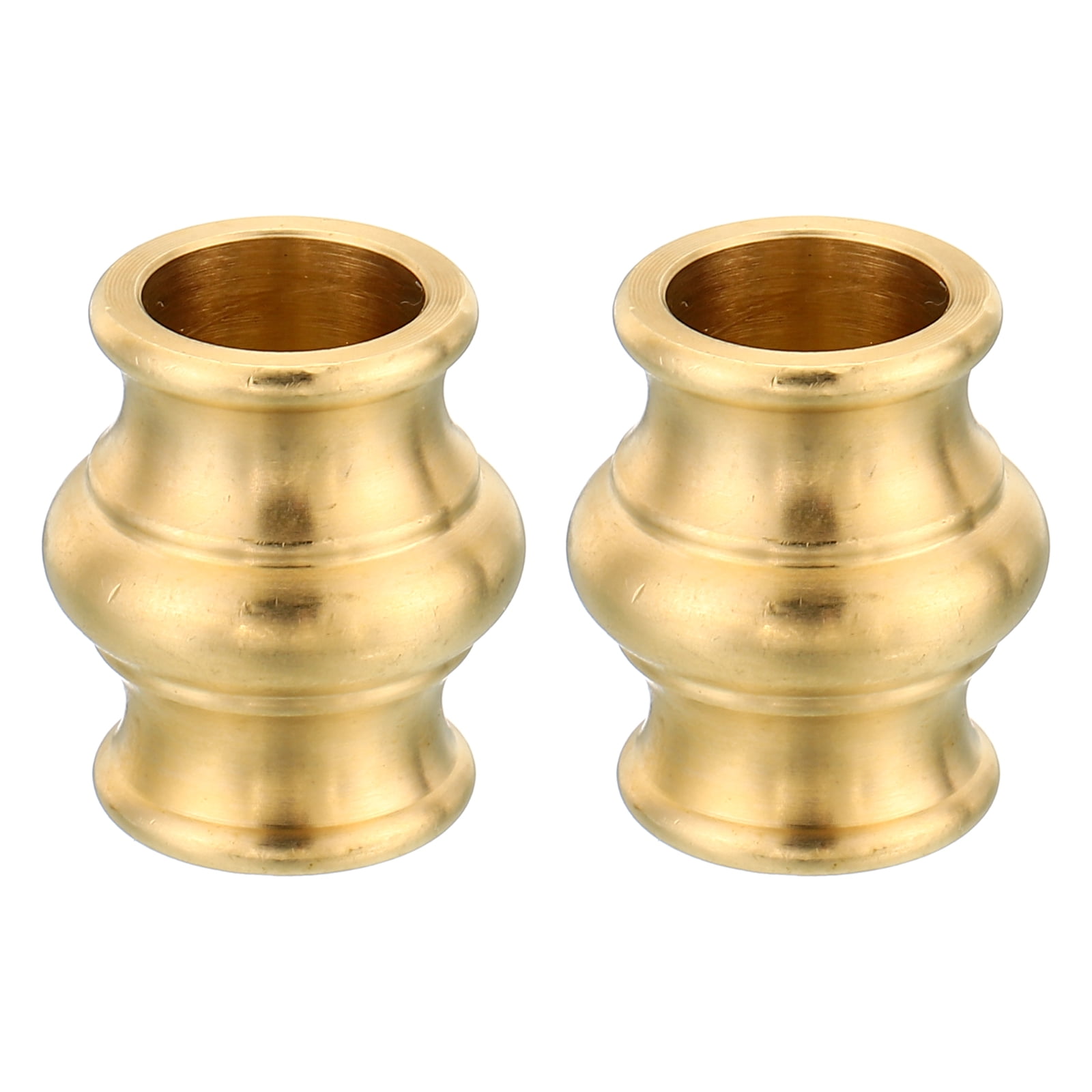 Uxcell 22x25mm Solid Brass Lamp Neck Threaded Turned Brass Spindle ...