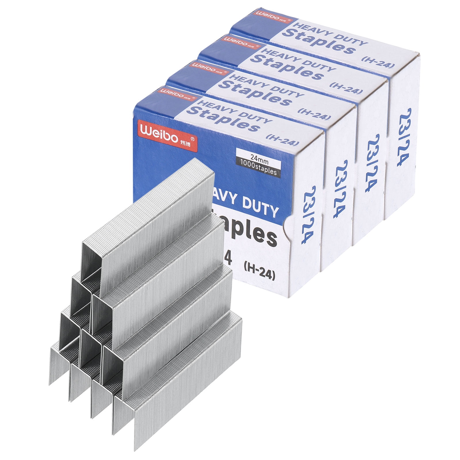 Uxcell 23/24 Staples for Stapler, 4Box 4000pcs 7/8" Leg Clinch Chisel ...
