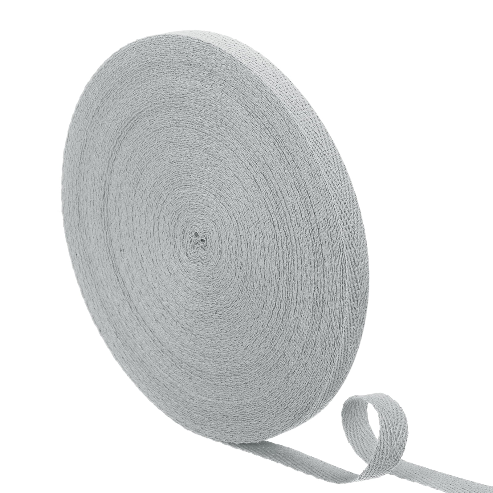 Uxcell 23 Yards Cotton Twill Tape, 10mm Herringbone Webbing Ribbon Bias ...